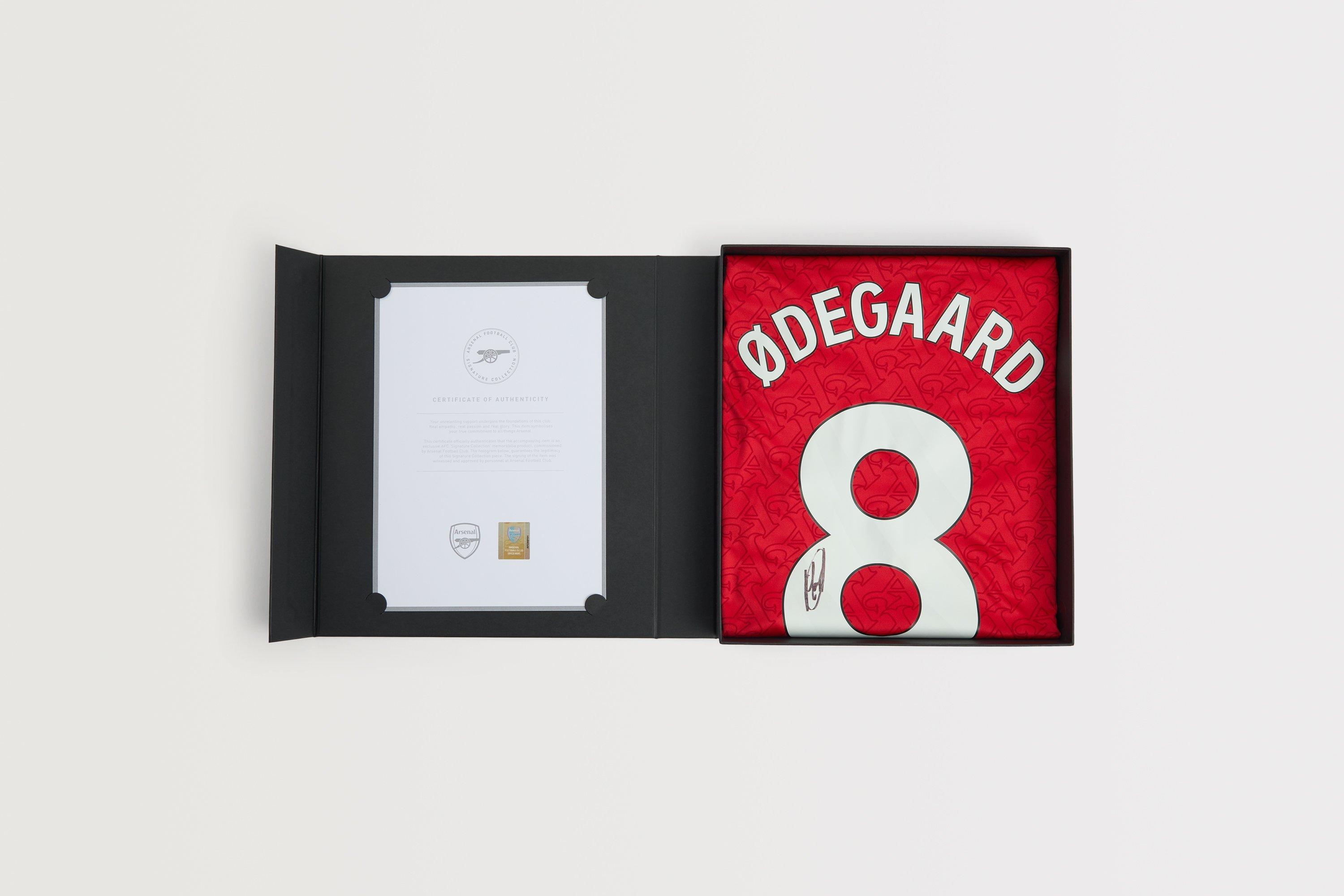 Arsenal 25/26 Home Boxed Signed Shirt ODEGAARD | Official Online Store