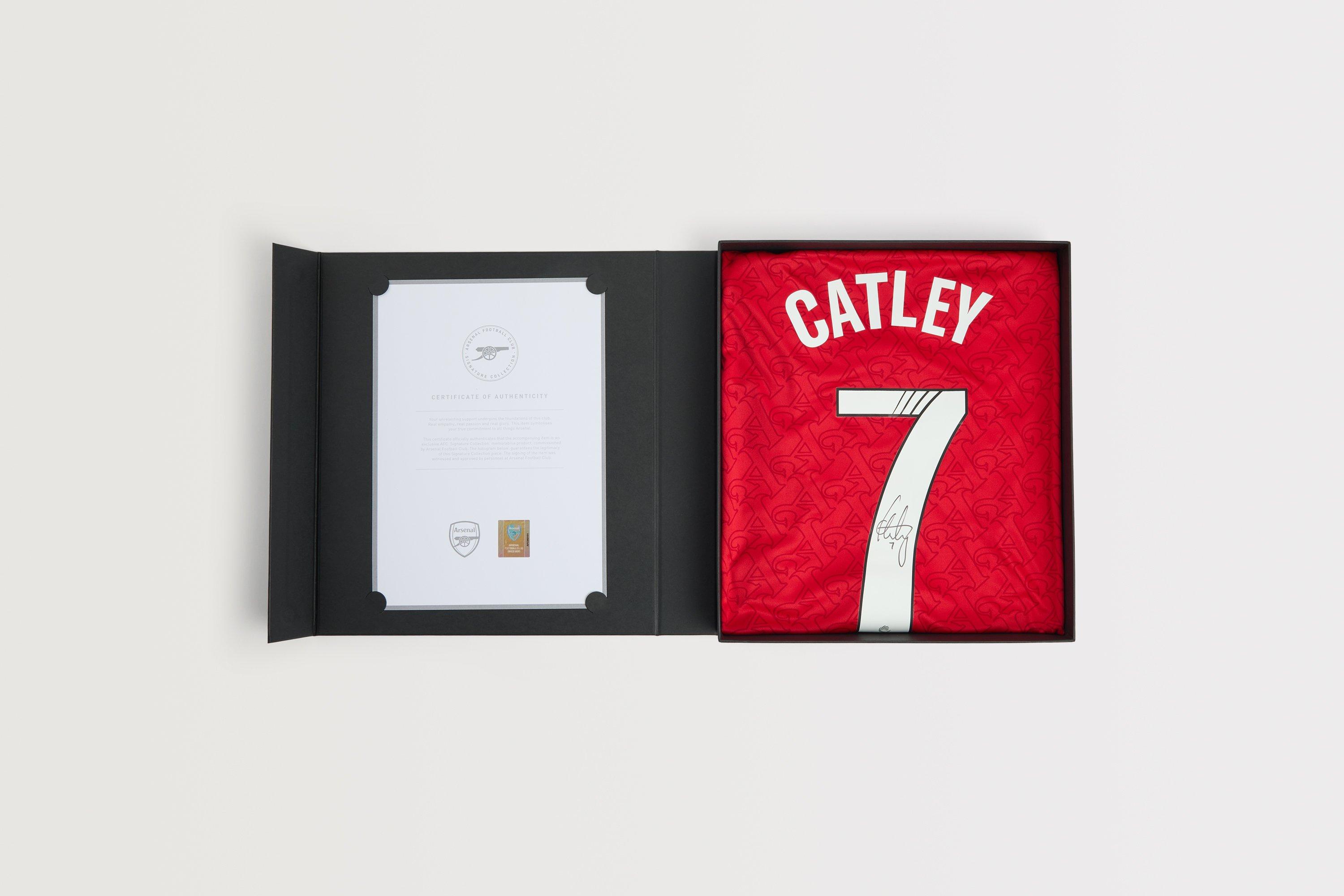 Arsenal 25/26 Home Boxed Signed Shirt CATLEY | Official Online Store