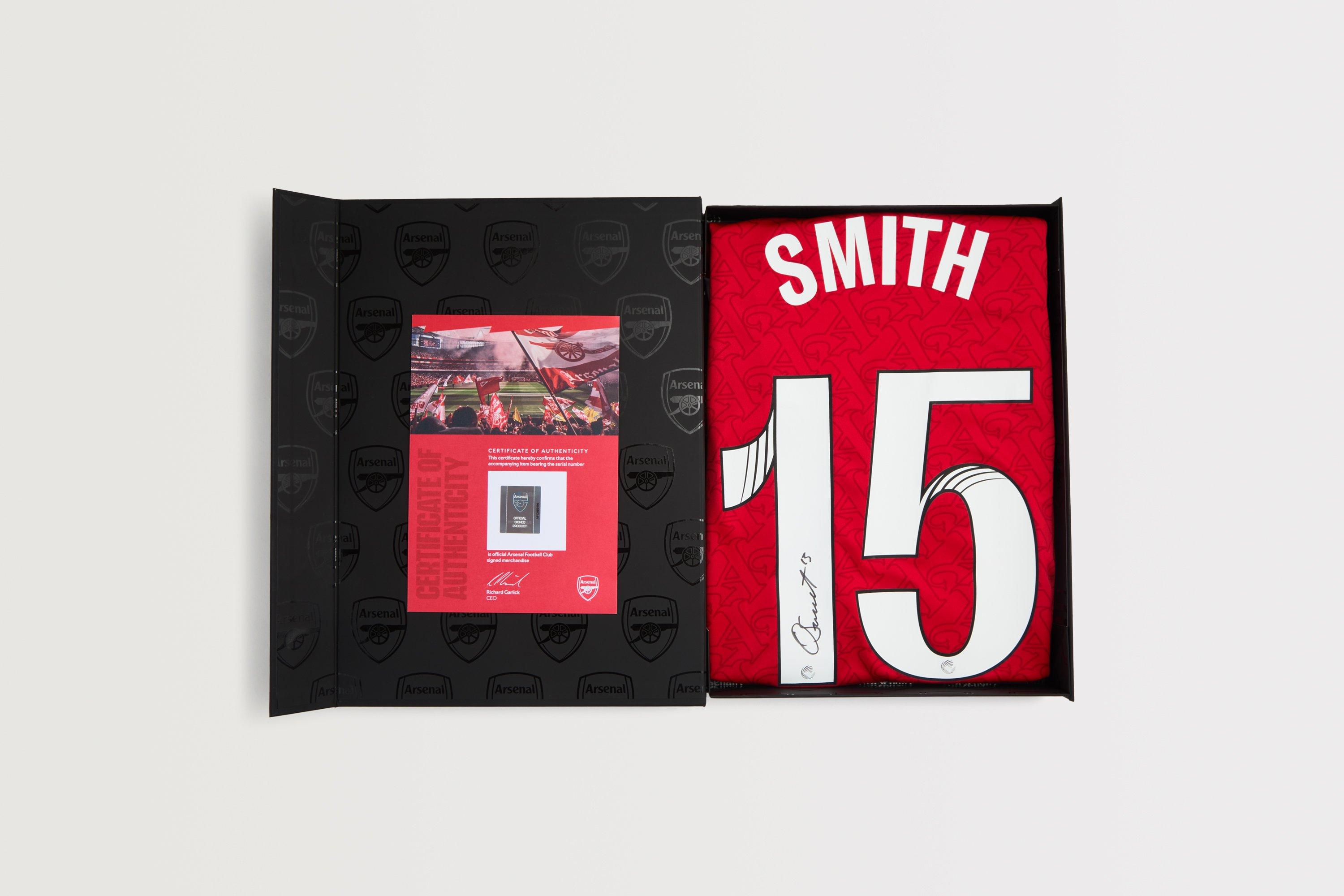 Arsenal 25/26 Home Boxed Signed Shirt SMITH | Official Online Store