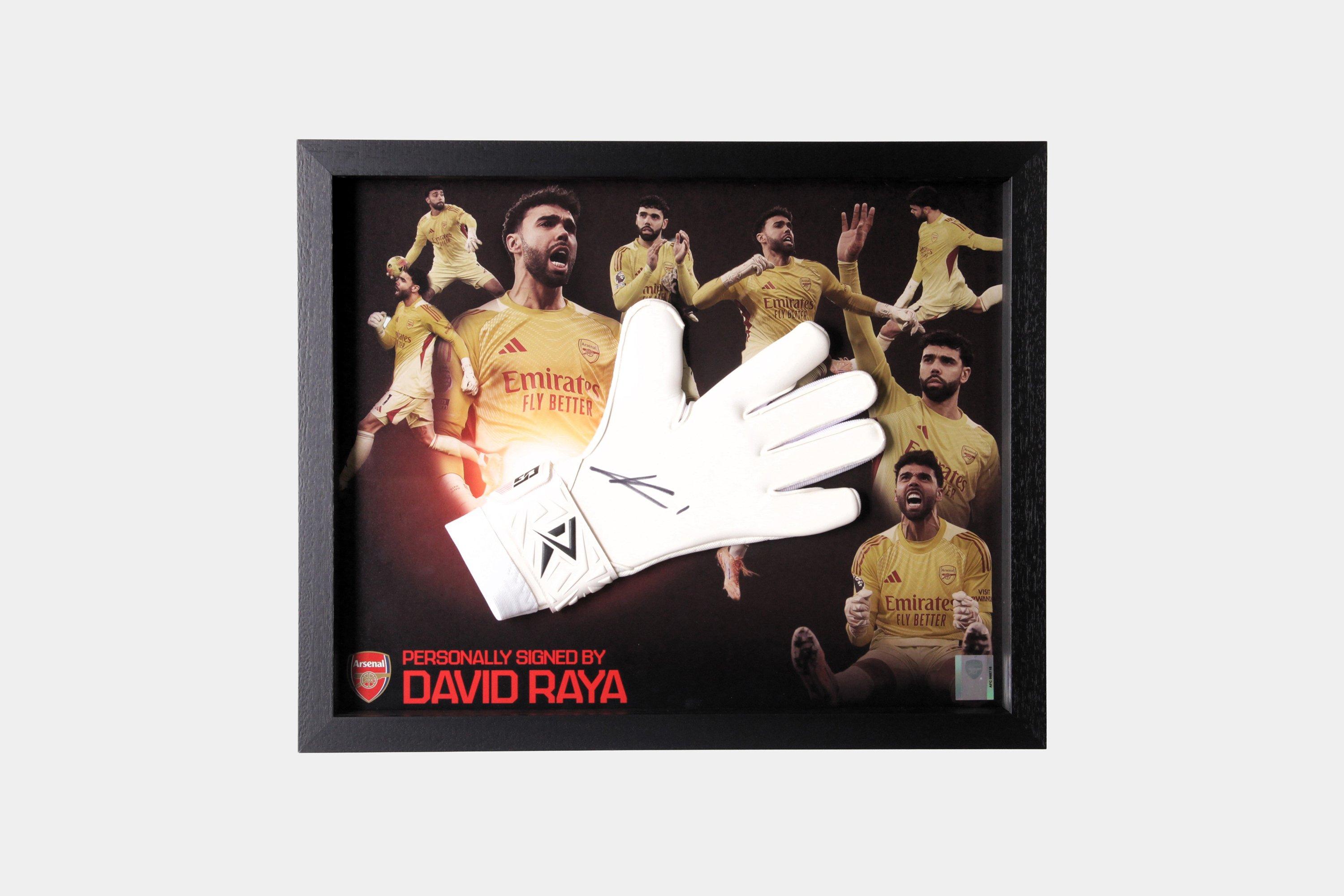 Arsenal 25/26 Raya Framed Signed Glove | Official Online Store