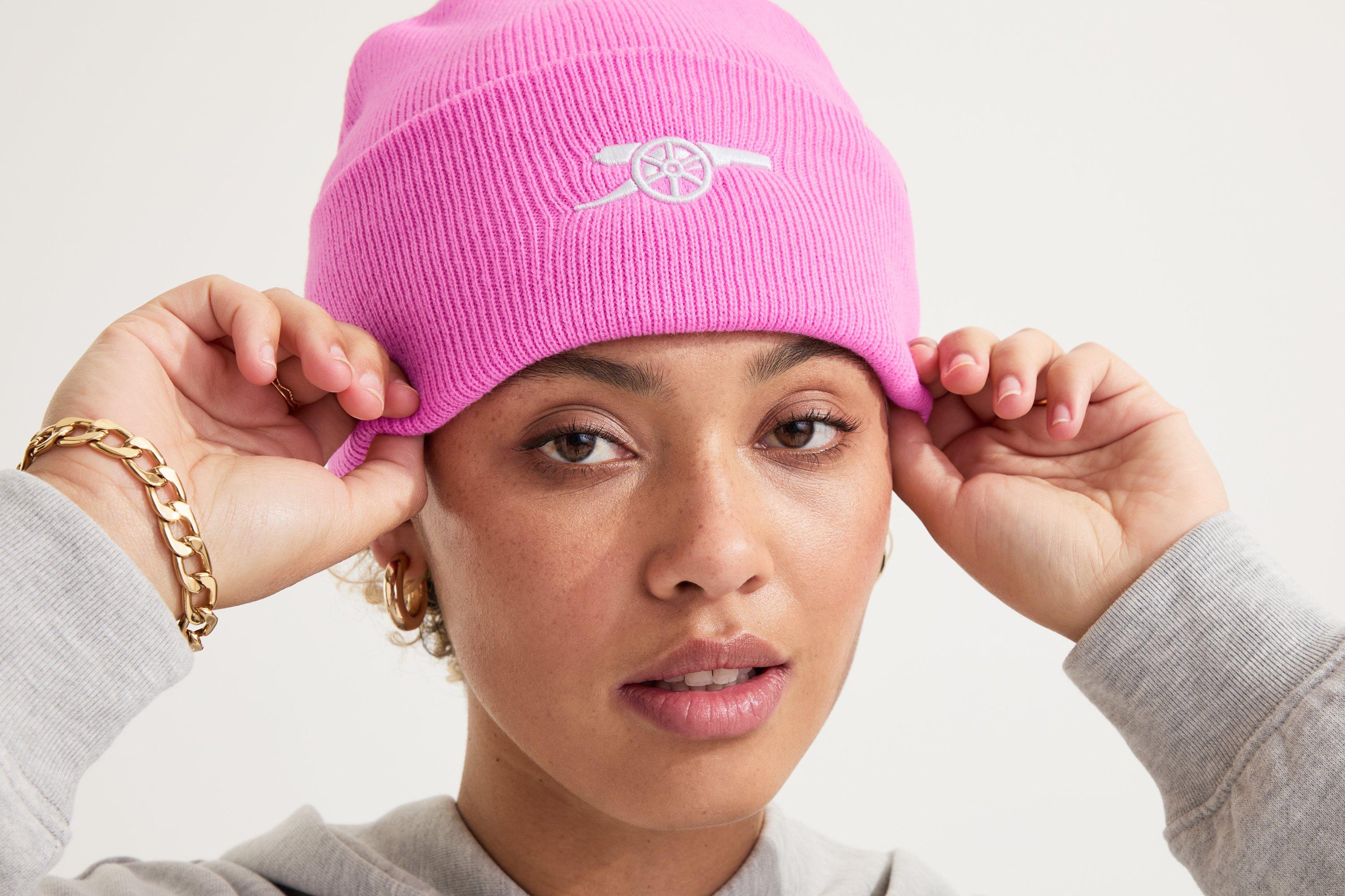 Arsenal 47 Pink Cannon Beanie | Official Online Store