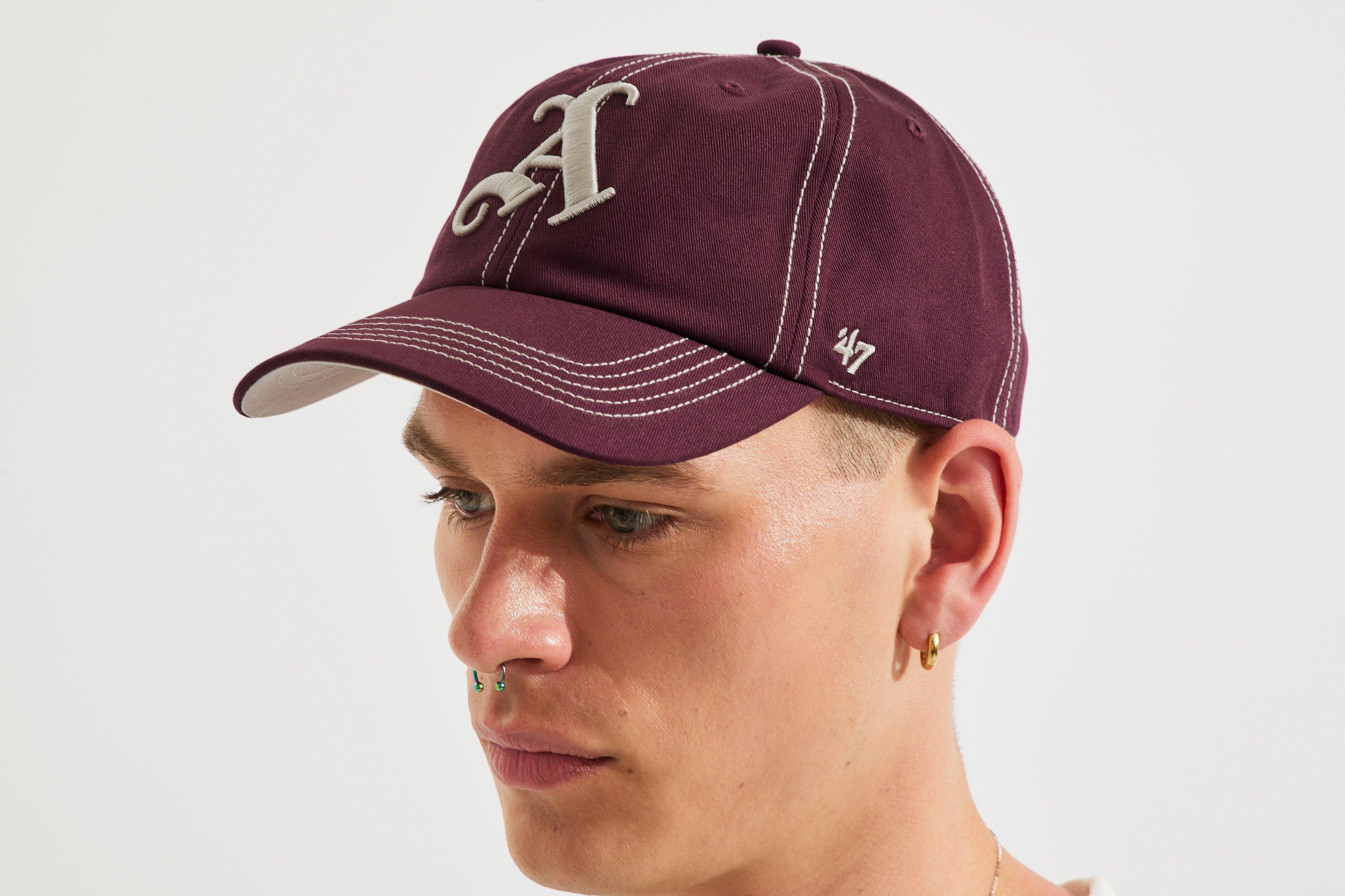 Arsenal 47 Burgundy Gothic A Contrast Stitch Cap | Official Online Store