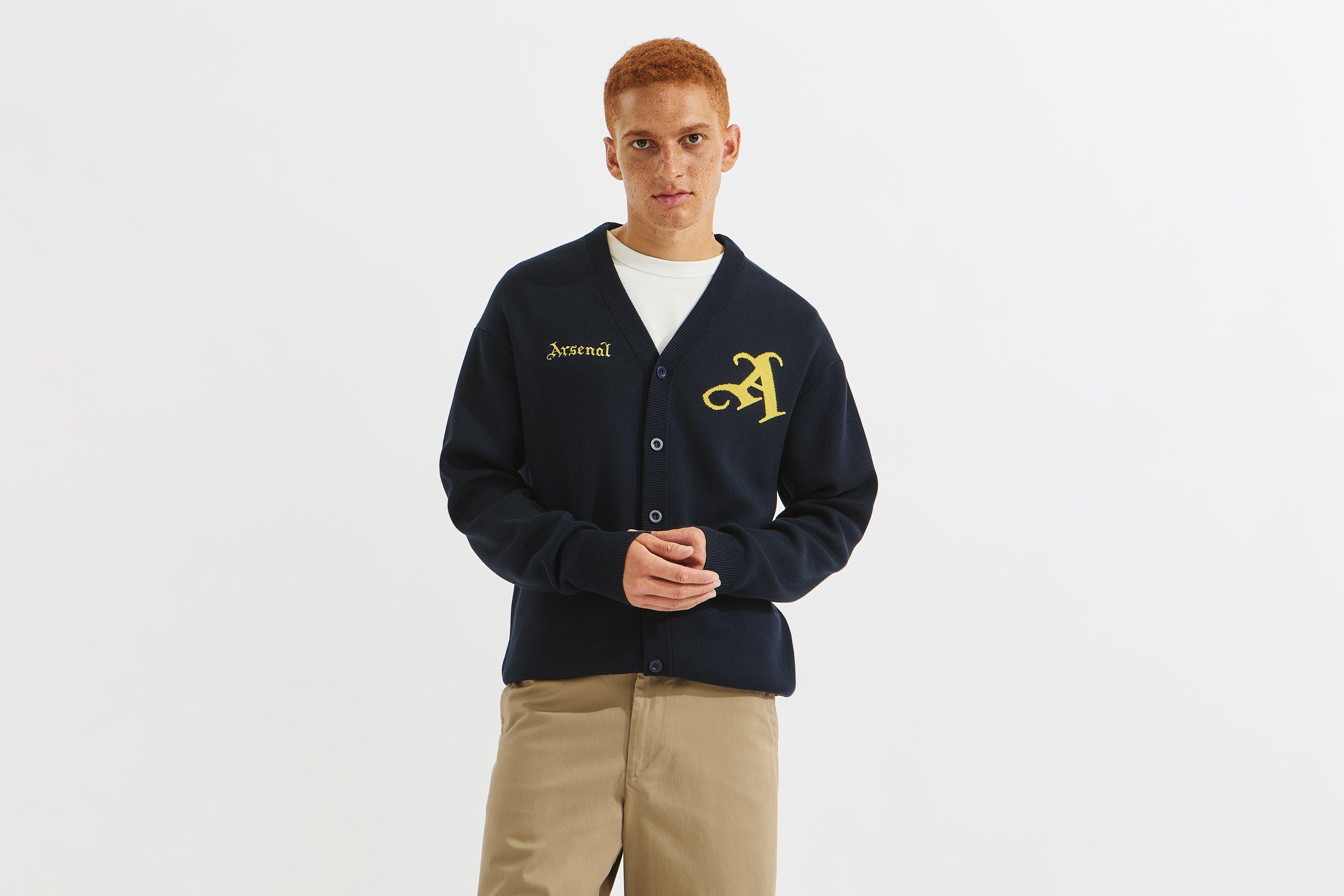Arsenal Unisex Gothic A Knitted Cardigan | Official Online Store