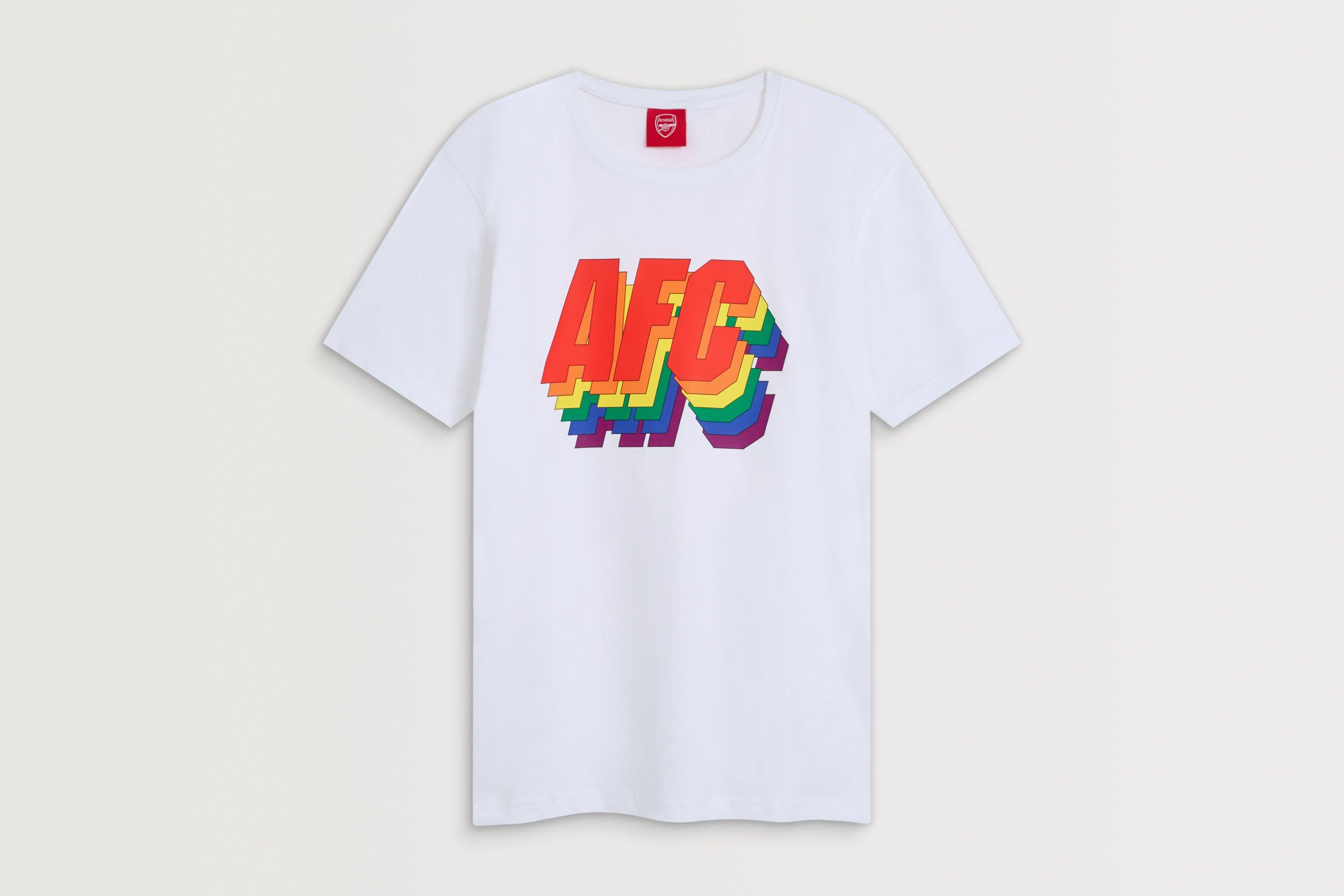 Arsenal Pride T-Shirt in White | Official Online Store