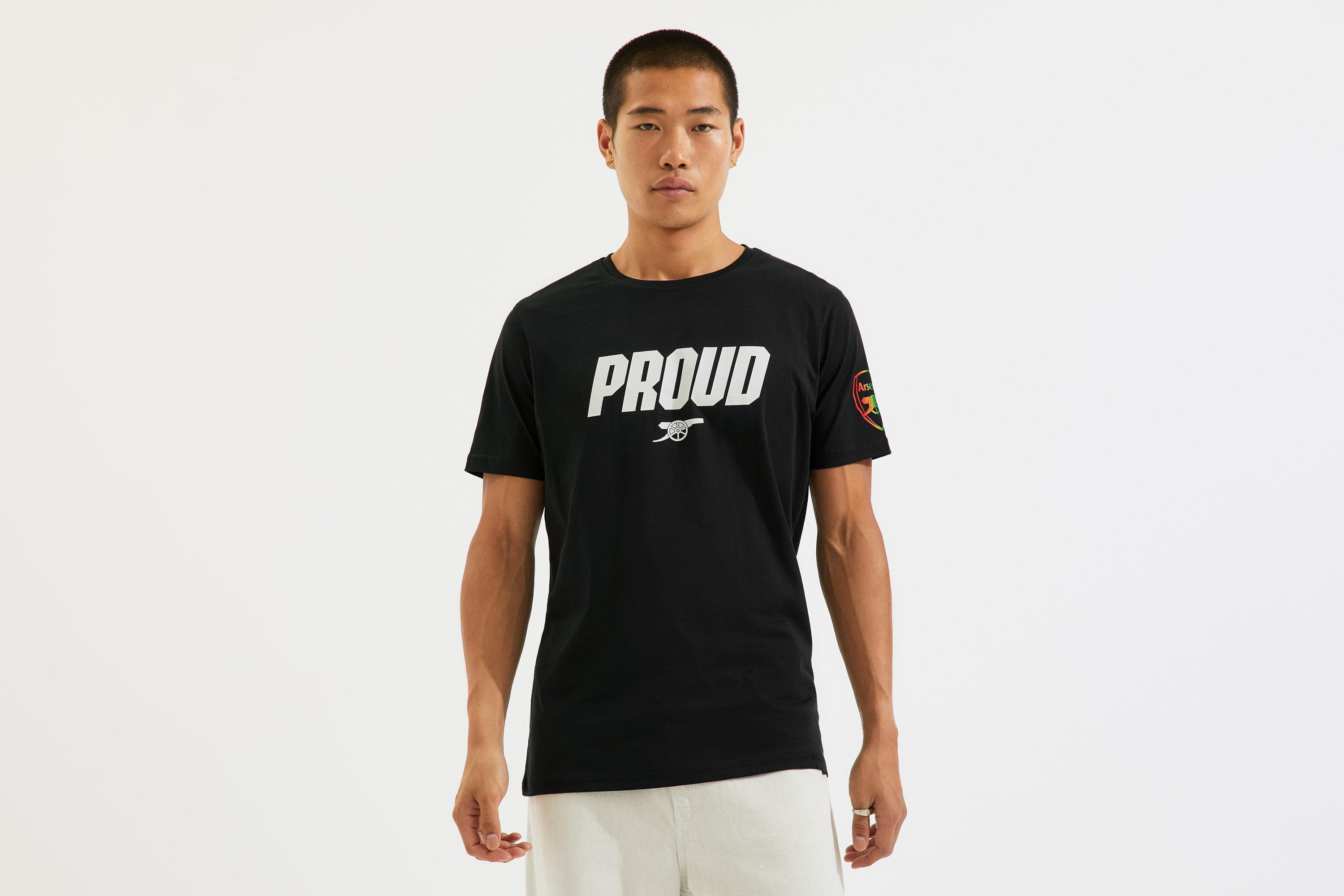 Arsenal Proud T-Shirt in Black | Official Online Store