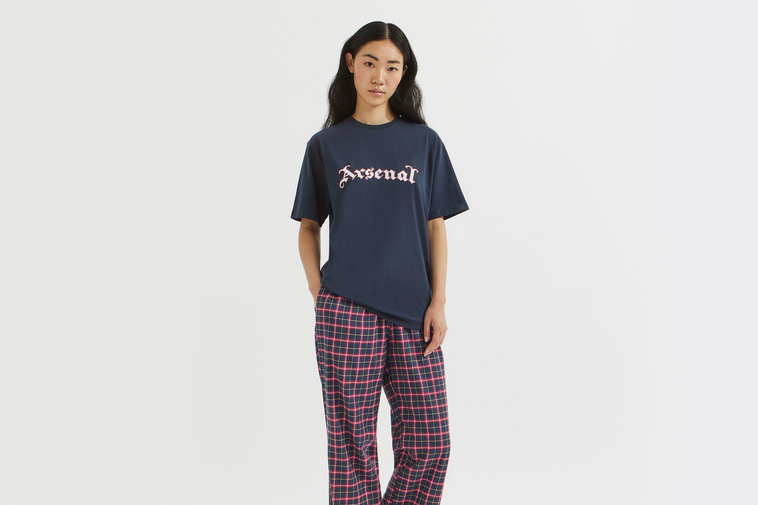 Arsenal Essentials Womens Gothic Check Pyjama Set | Official Online Store
