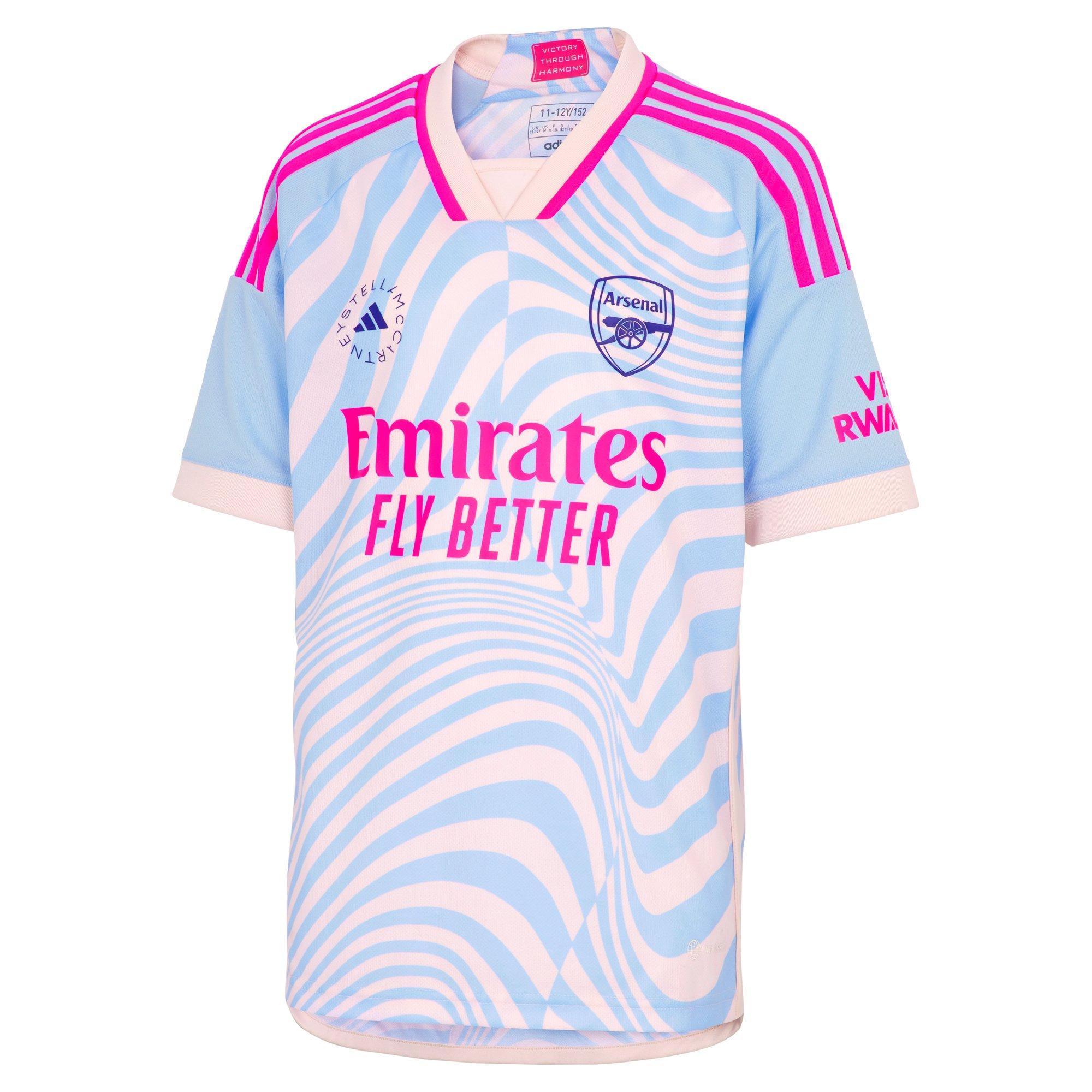 Arsenal x Adidas by Stella McCartney Junior 23/24 Away Shirt | Official ...