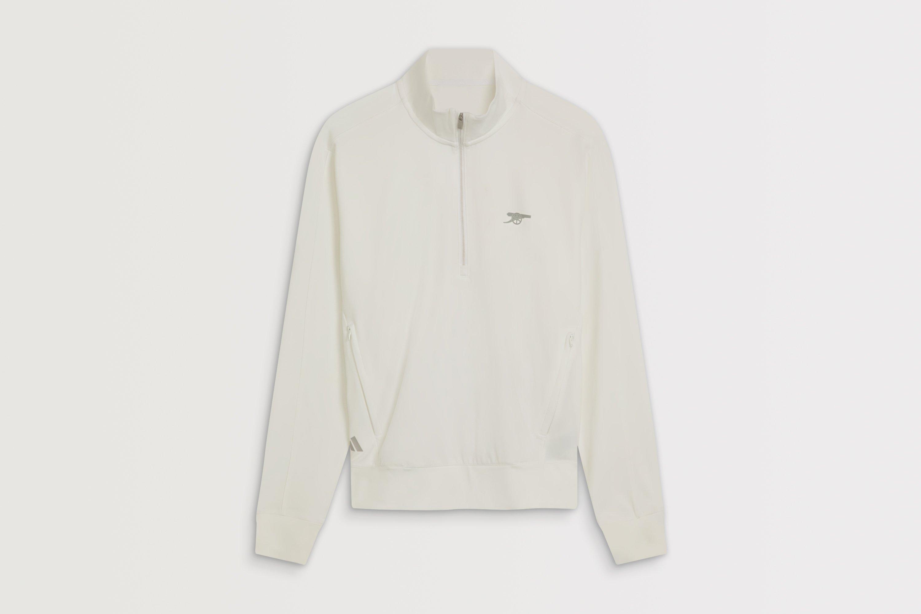 Arsenal adidas Womens Golf White Half-Zip Layering Top | Official ...