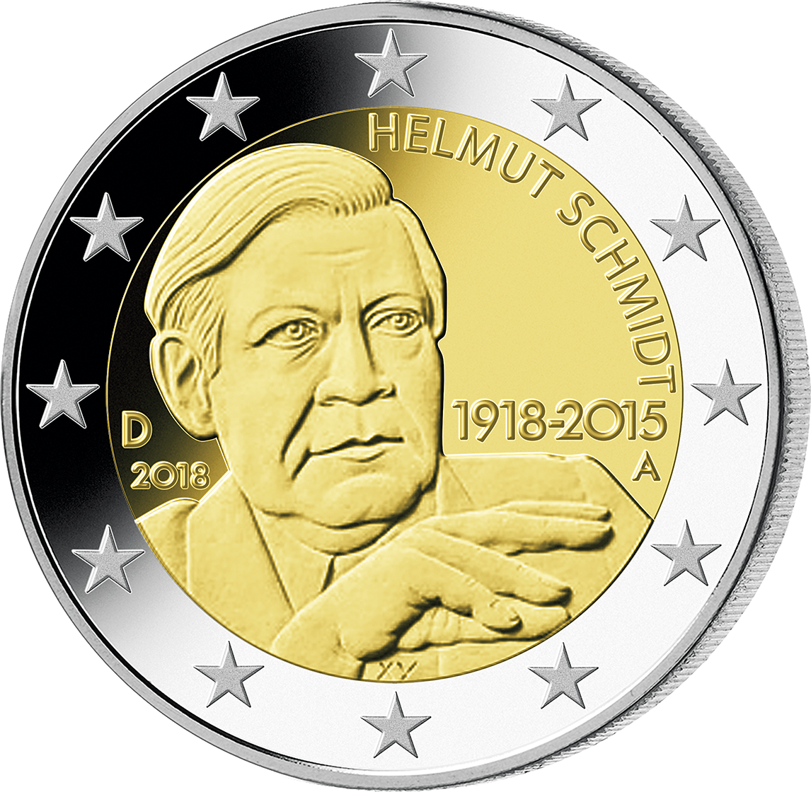 2 Euro Munze Helmut Schmidt