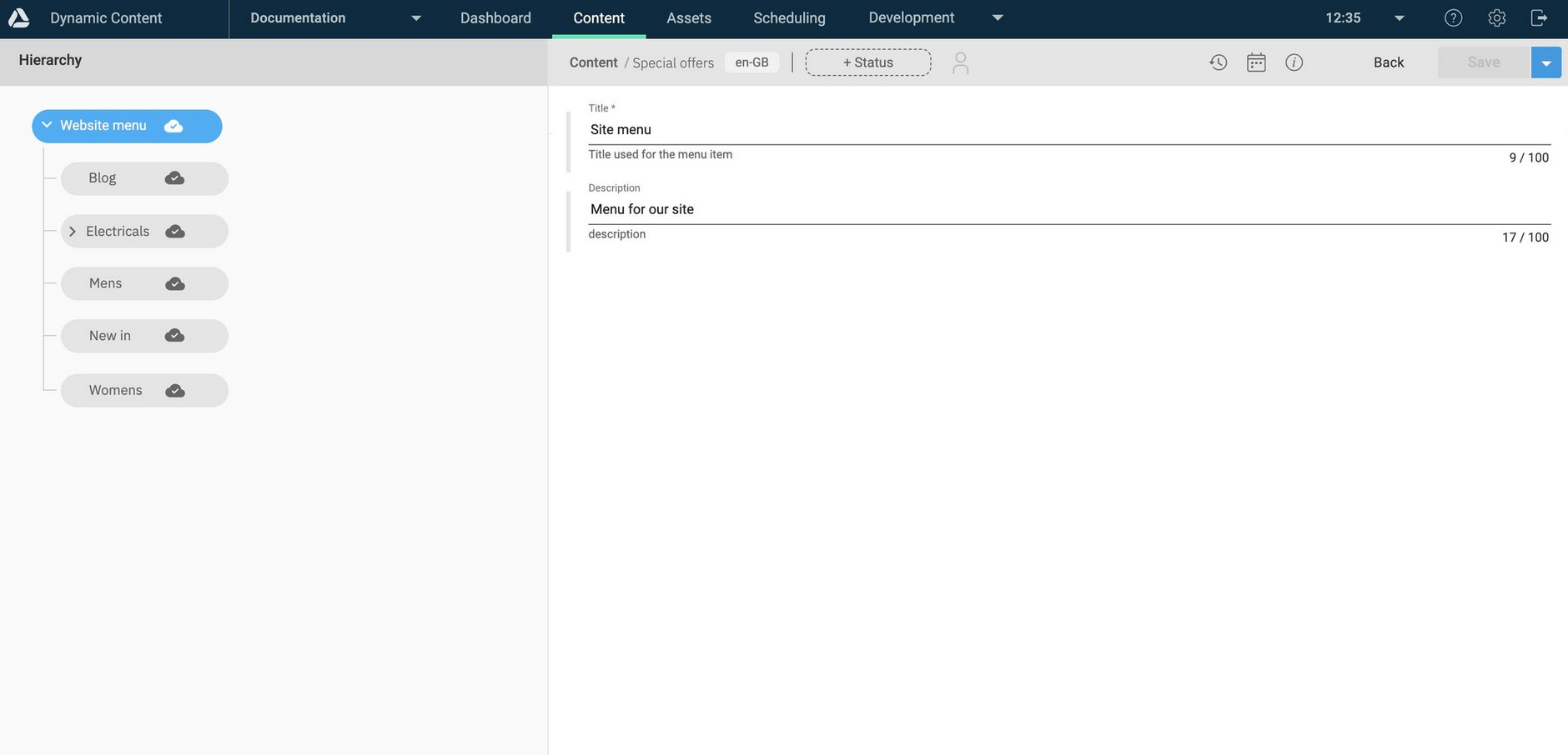 Working with hierarchies | Amplience Developer Portal