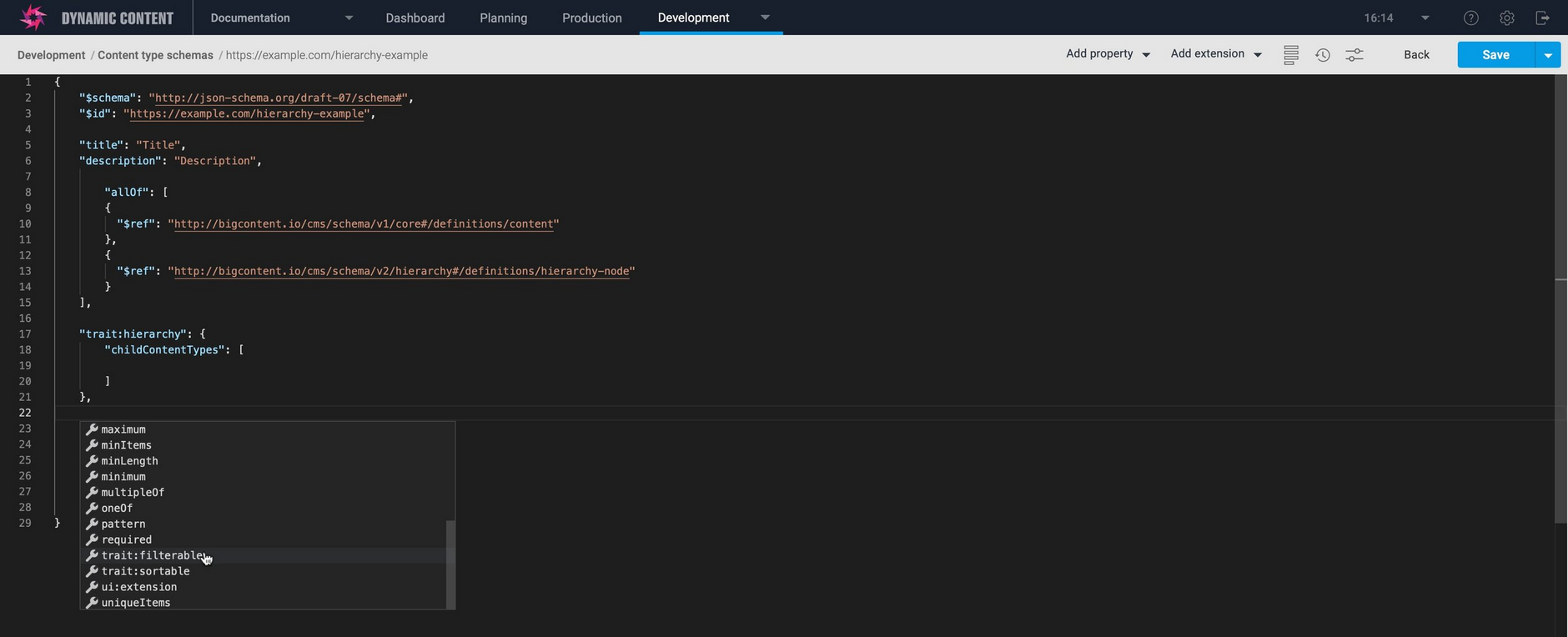 Filter API | Amplience Developer Portal