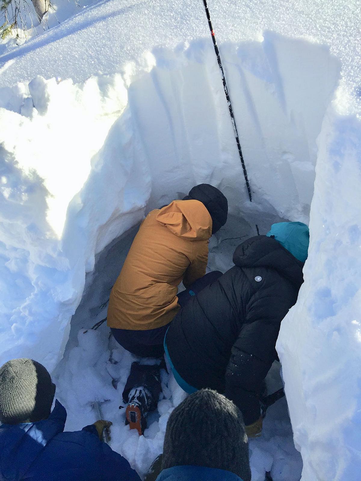 Strike Team Shovelling: Final Stages of Avalanche Excavation