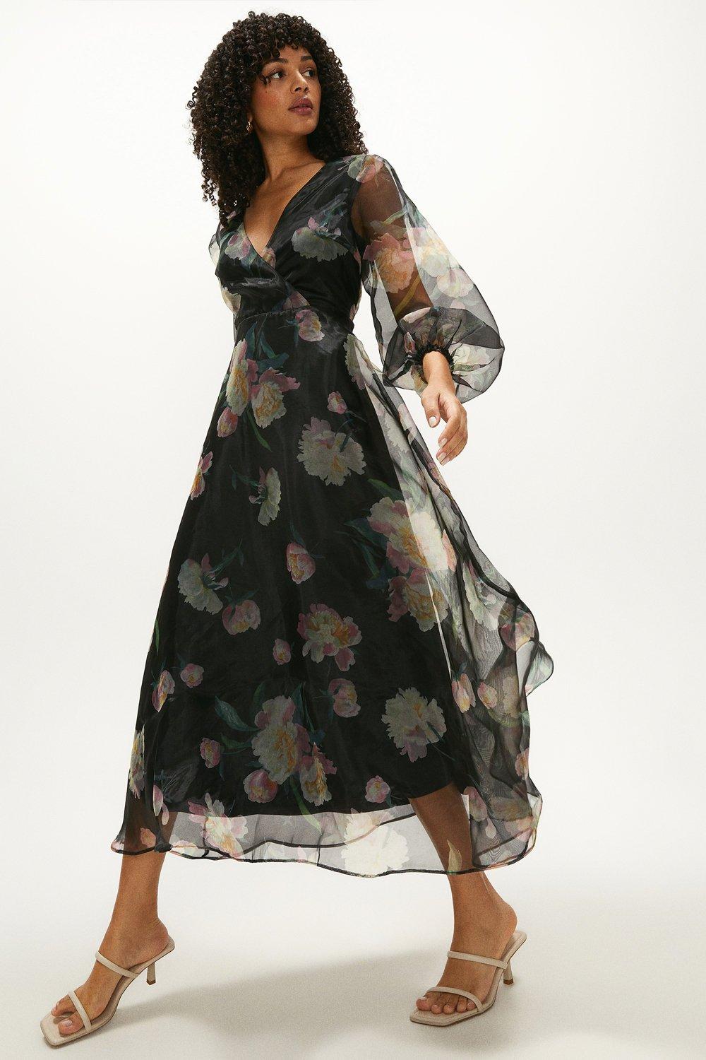Floral Organza Dress Maxi Dresses Images 2022