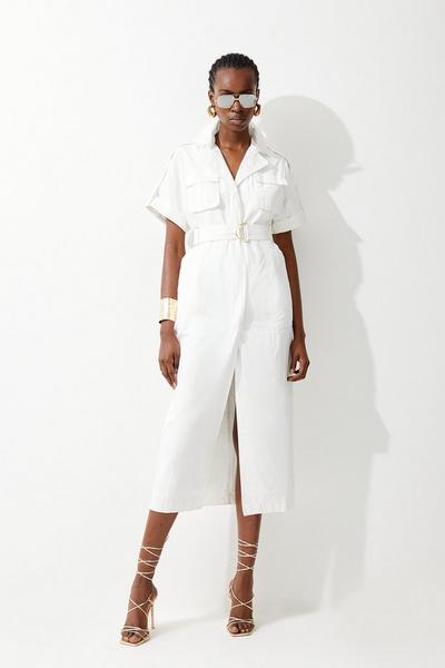 Short Sleeve Midi Dresses | Karen Millen UK Short Sleeve Midi Dresses | Karen Millen UK