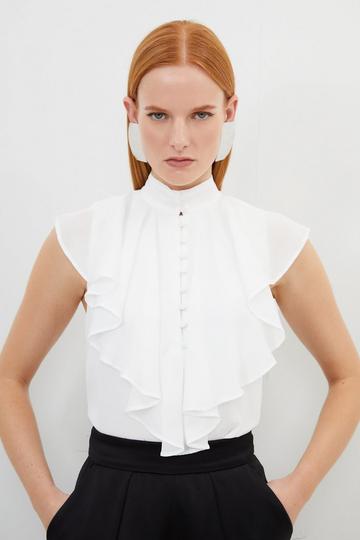High Neck Blouses Karen Millen Us