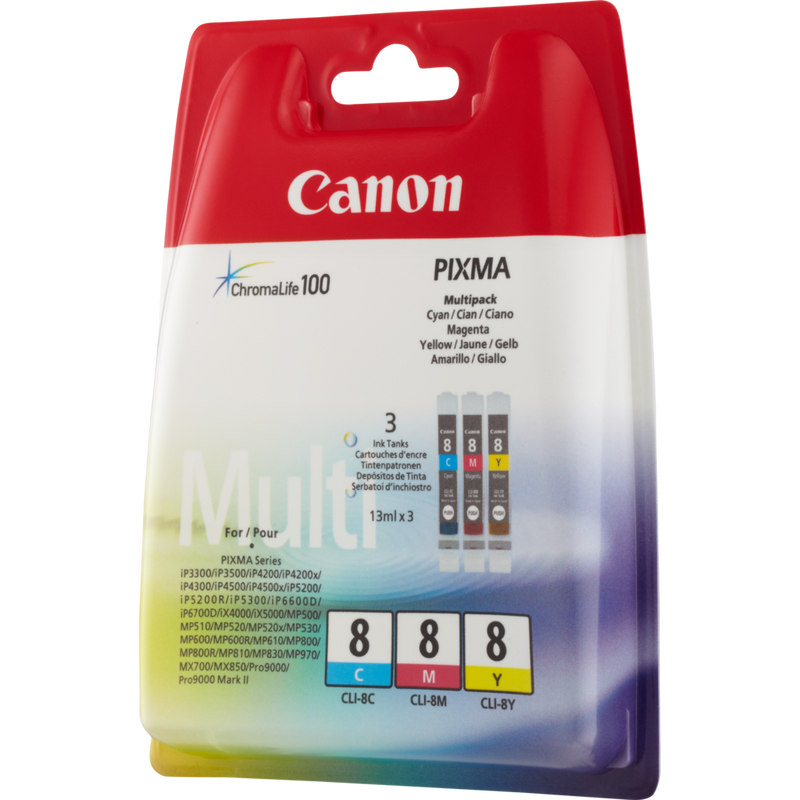 Buy Canon CLI-8 C/M/Y Colour Ink Cartridge Multipack — Canon UK Store