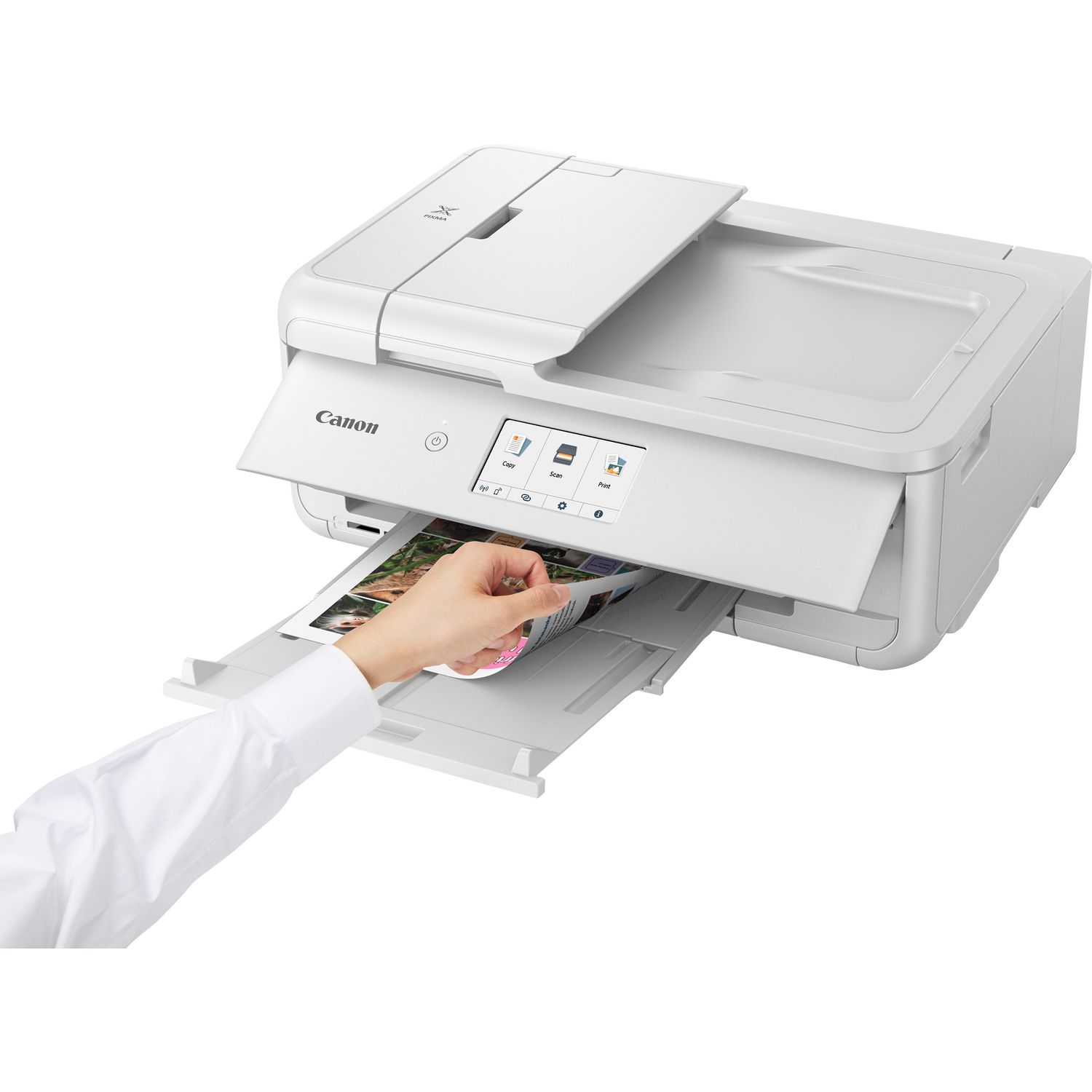 Canon PIXMA TS9551C Tintenstrahl-Multifunktionssystem, Weiß in WLAN ... Canon PIXMA TS9551C Tintenstrahl-Multifunktionssystem, Weiß in WLAN ...