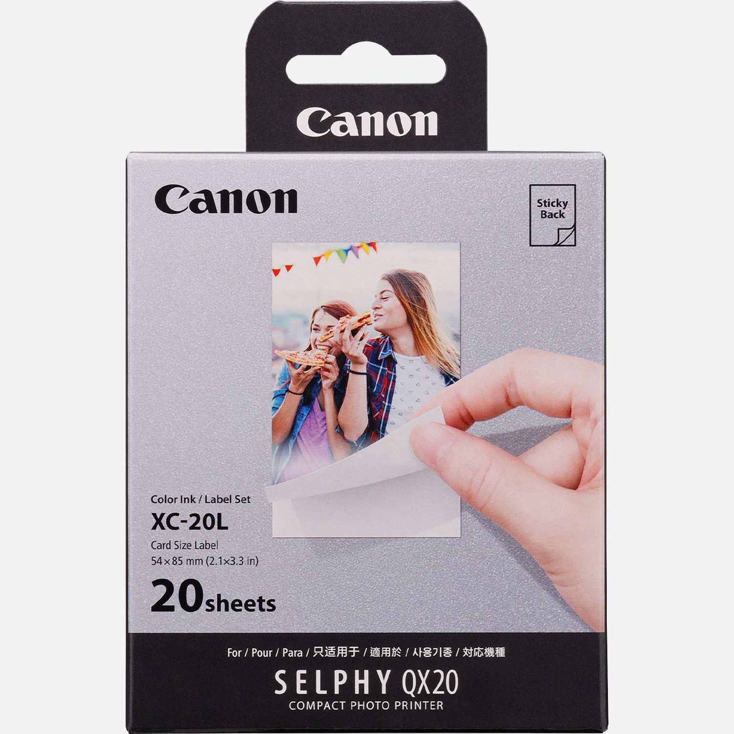 Set carta e inchiostro Canon XC-20L, 54 x 85 mm, 20 stampe — Canon ...