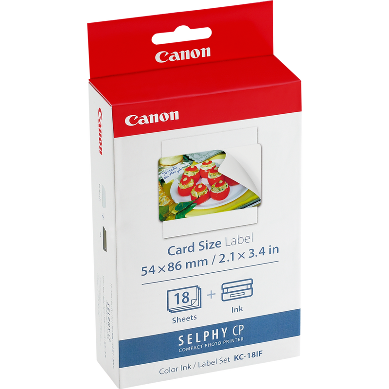 Köp Canon KC-18IF bläck i färg och + 54x86 mm etiketter, 18 ark — Canon ...