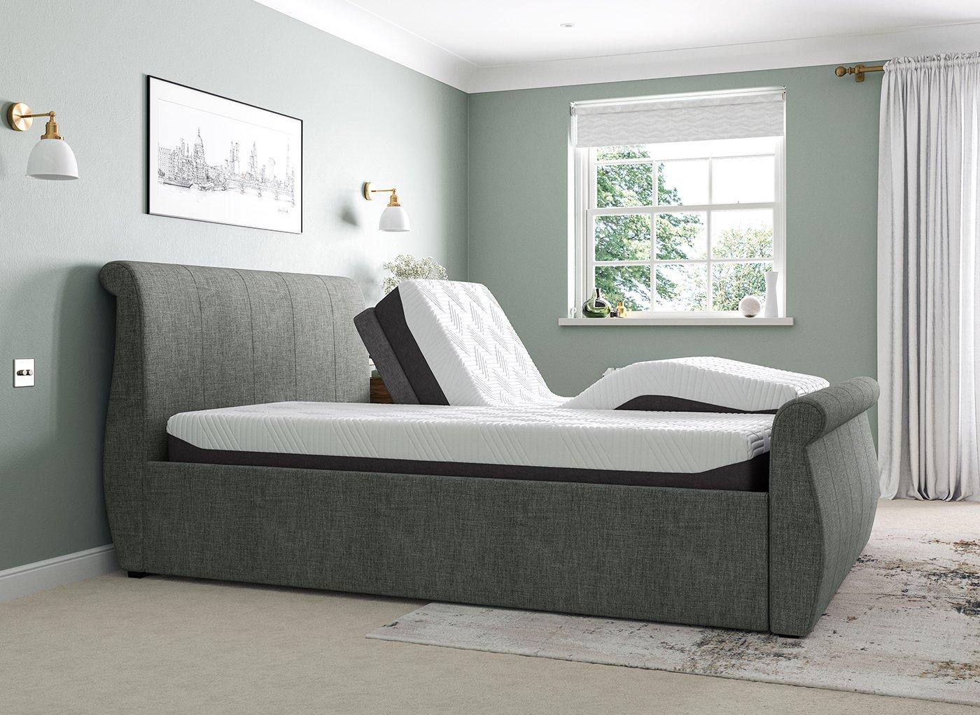 Lucia Sleepmotion Adjustable Upholstered Bed Frame | Dreams
