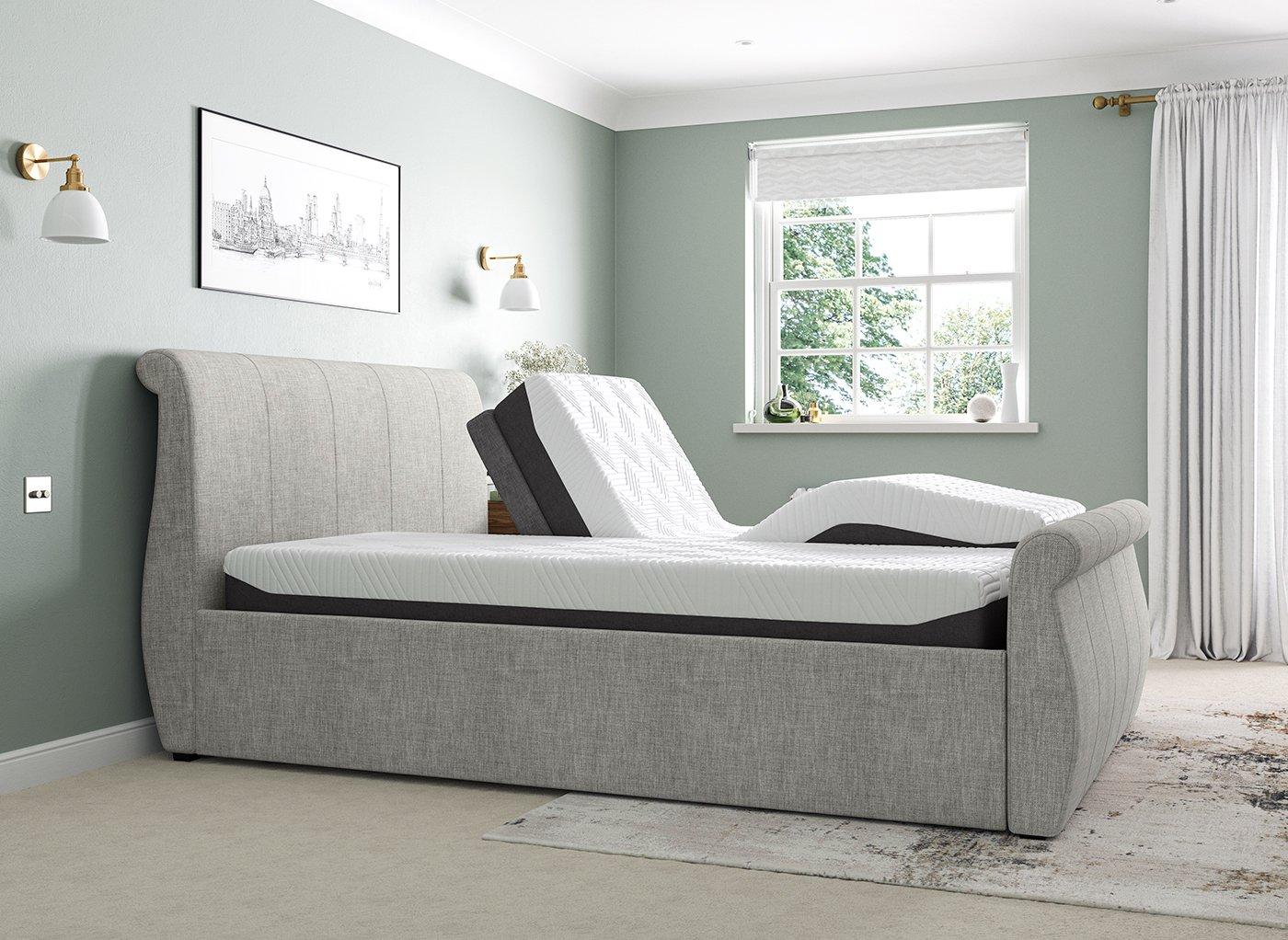 Lucia Sleepmotion Adjustable Upholstered Bed Frame | Dreams