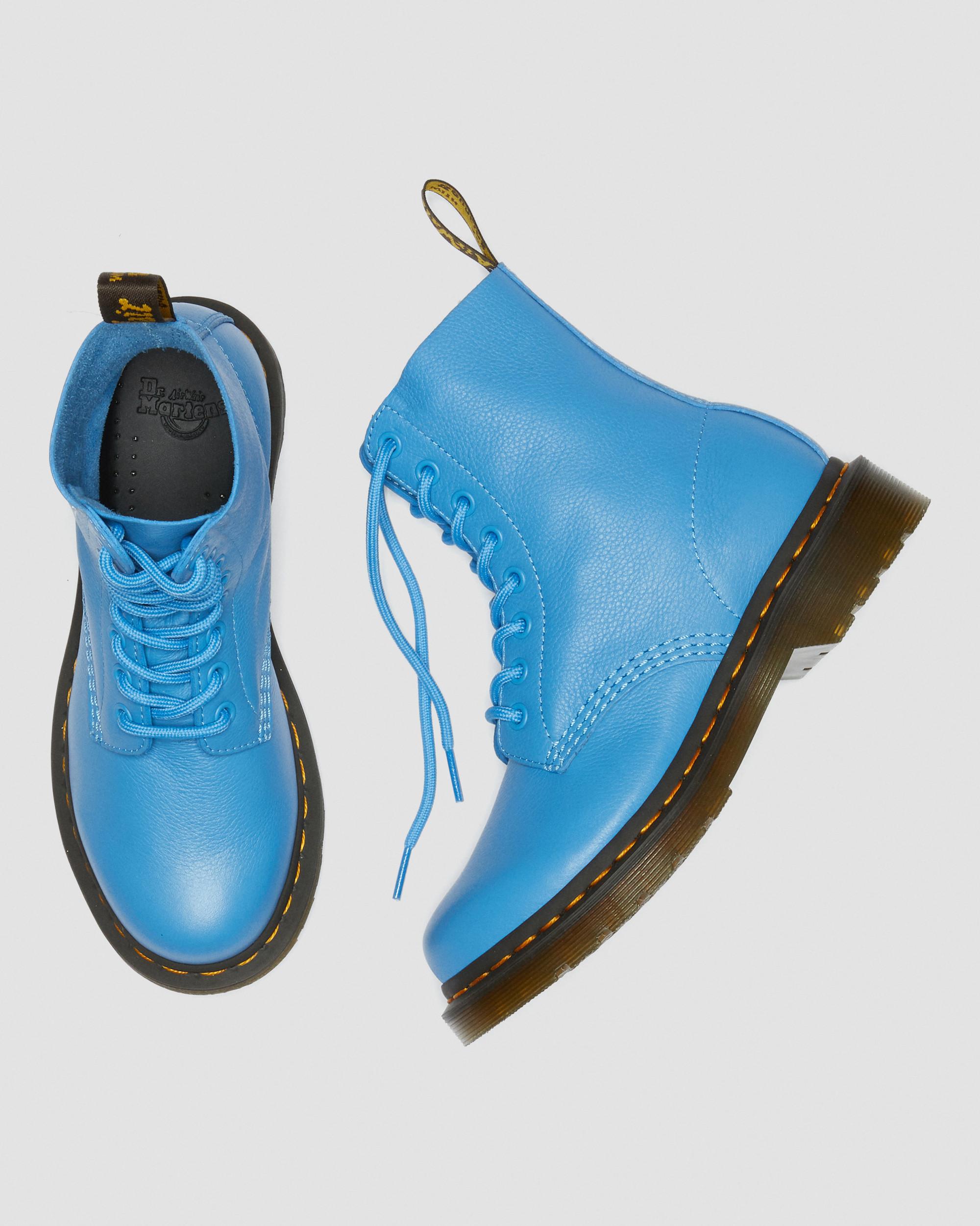 Stivali 1460 Pascal in pelle Virginia di colore Blu | Dr. Martens