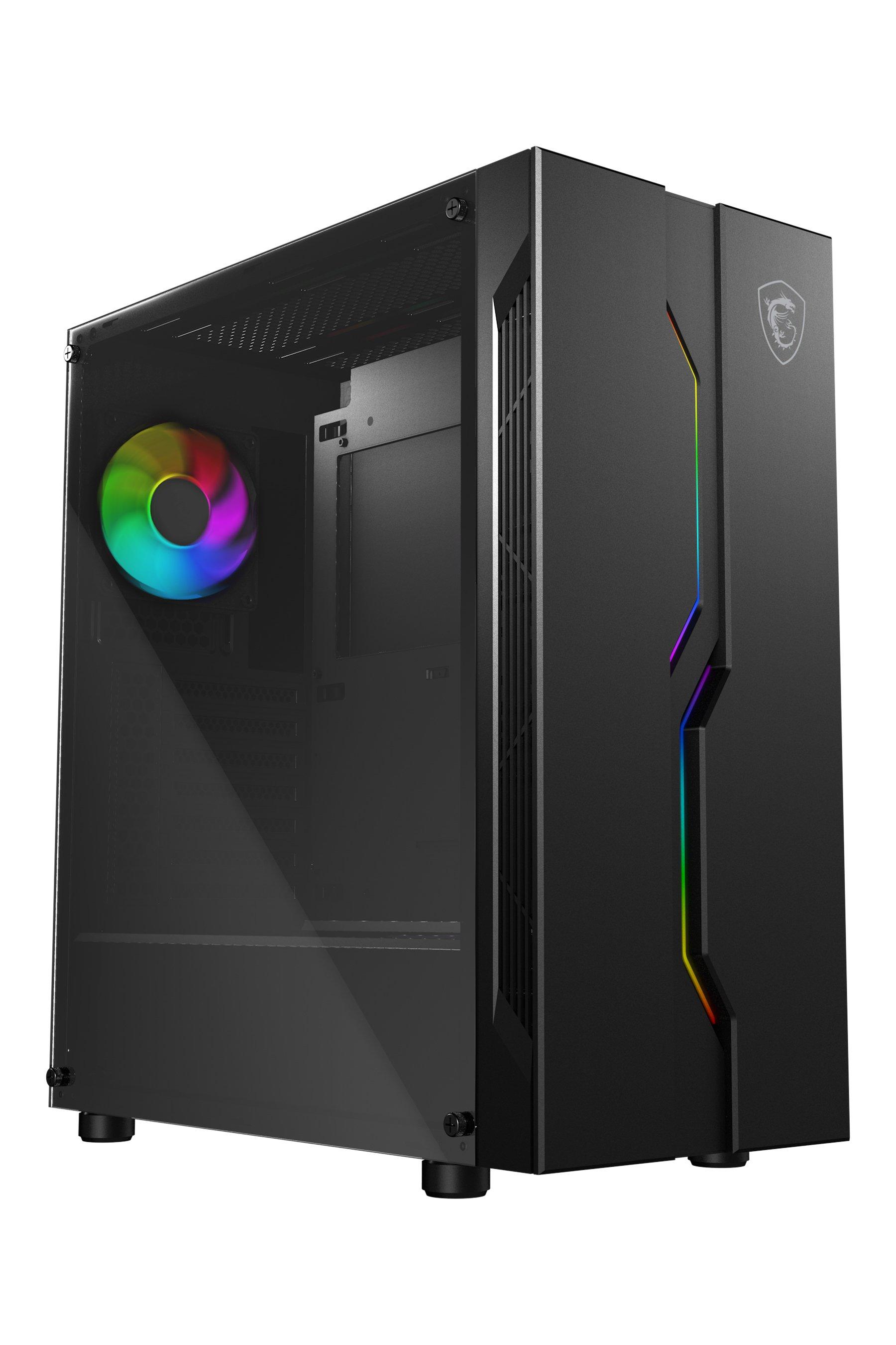 Msi Mag Vampiric 011C Mid Tower Gaming Computer Case Black Amd Ryzen ...