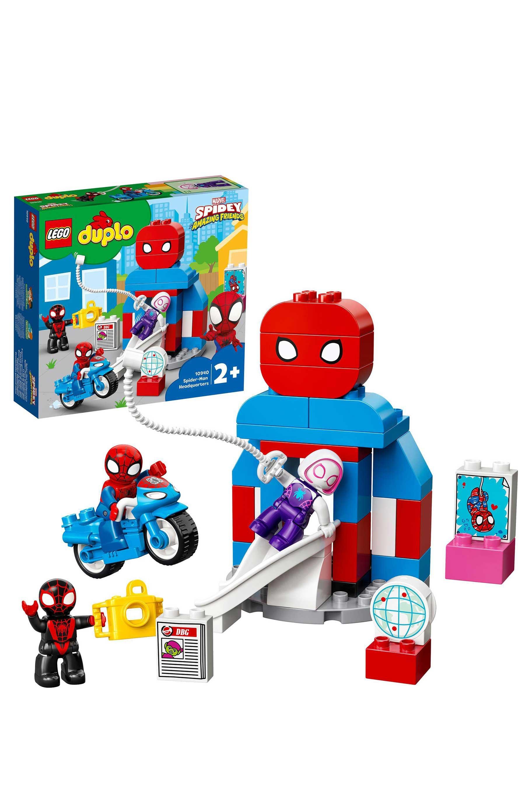 Lego Duplo Super Heroes Spider-Man Headquarters Toy For Toddlers (10940 ...