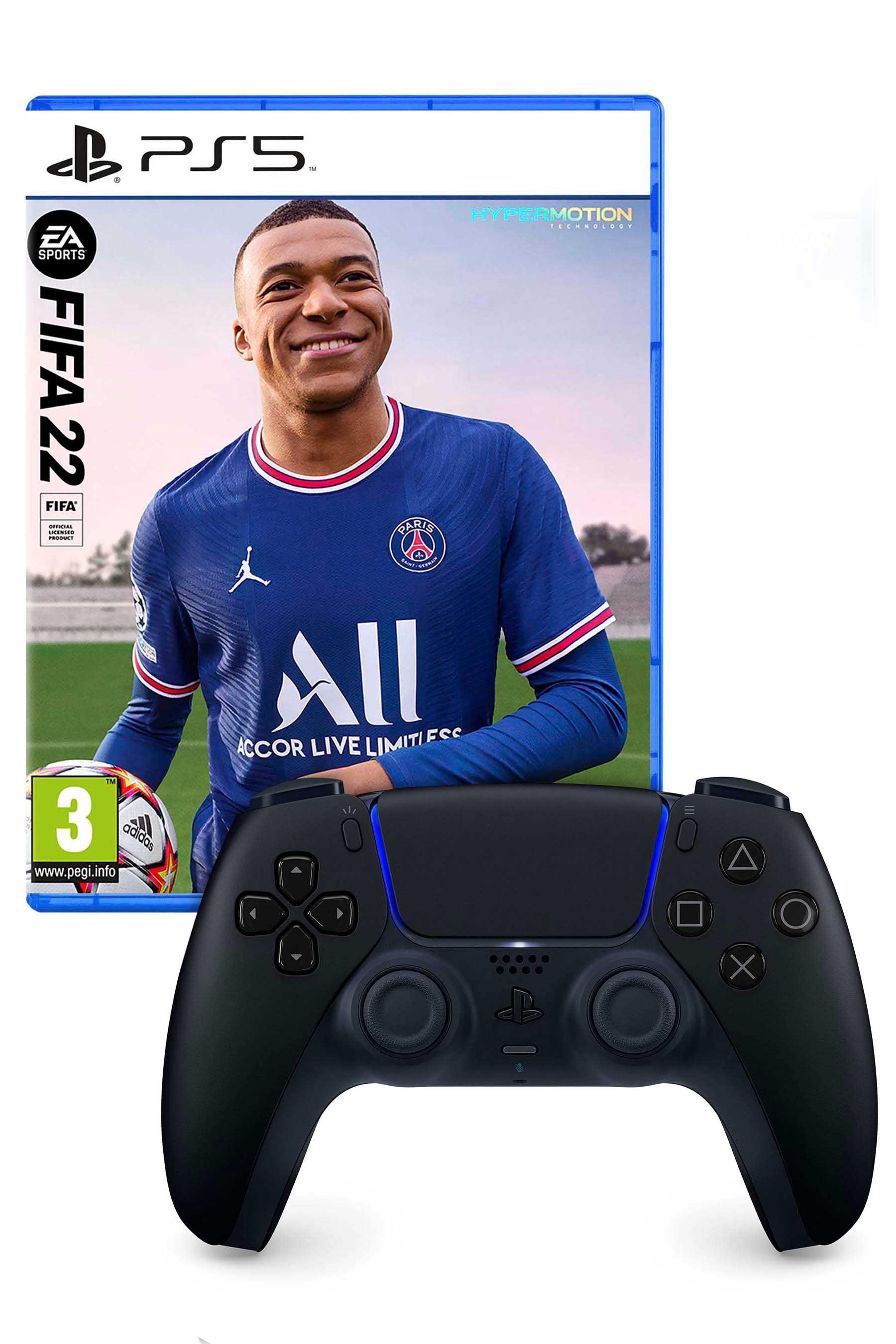 Ps5: Fifa 22 And Midnight Black Dualsense Controller | Sony | UK