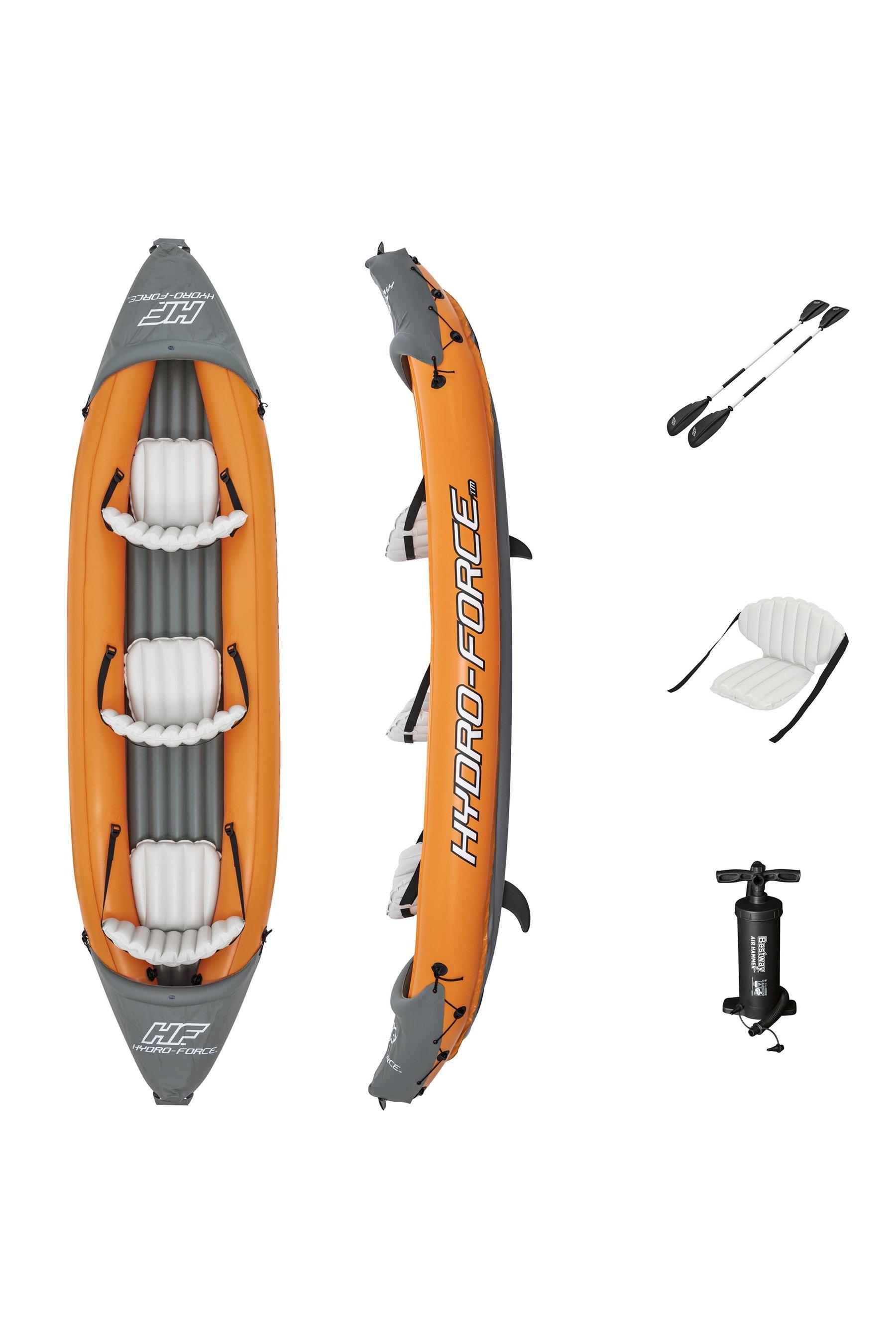 hydro force rapid x3 3 person inflatable kayak set | Hydro force rapid ...