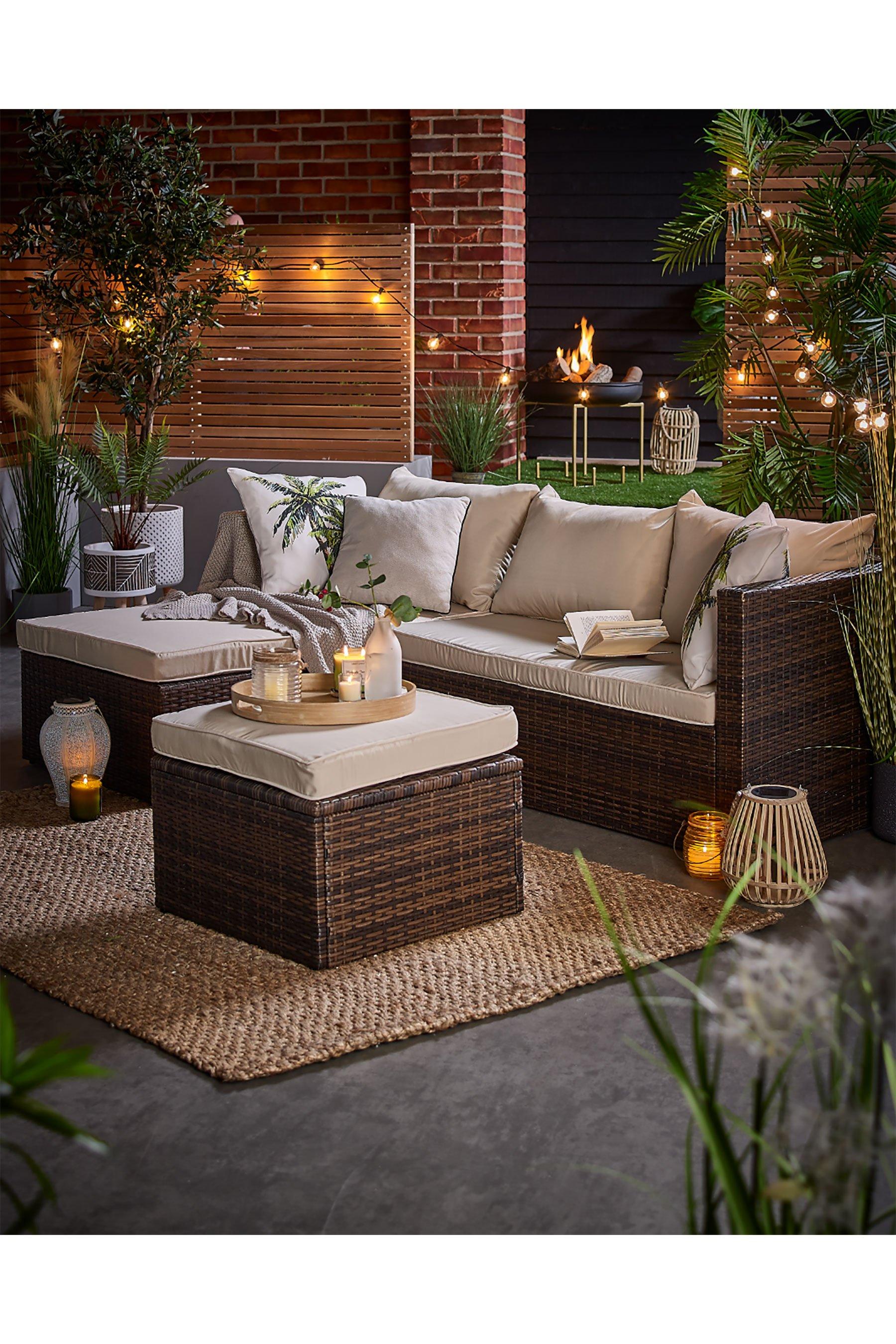 Keter Emma Rattan-Effect Corner Sofa Set | Keter | US