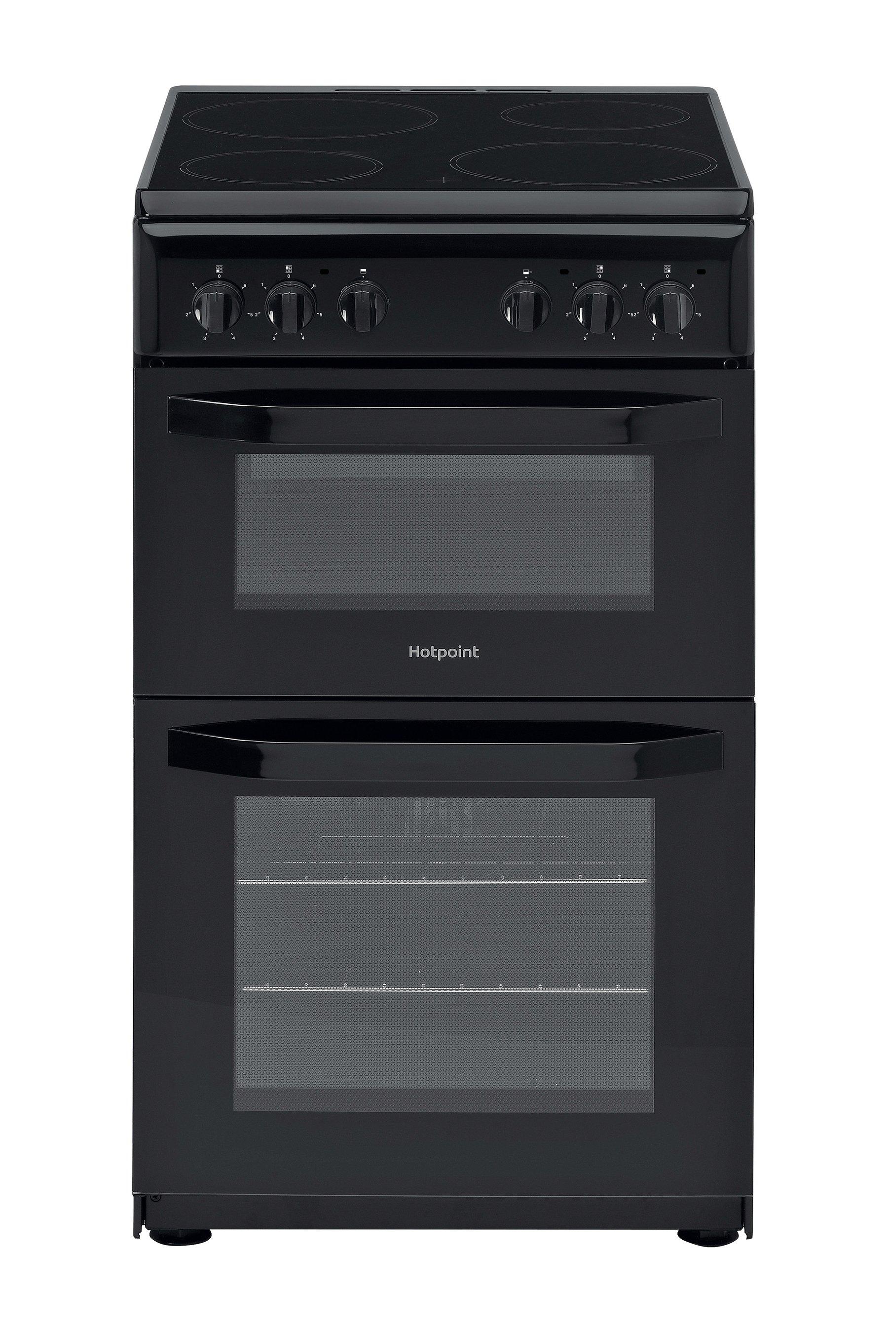 hotpoint hue61k s electric ceramic cooker black bl | Hotpoint hue61k s ...