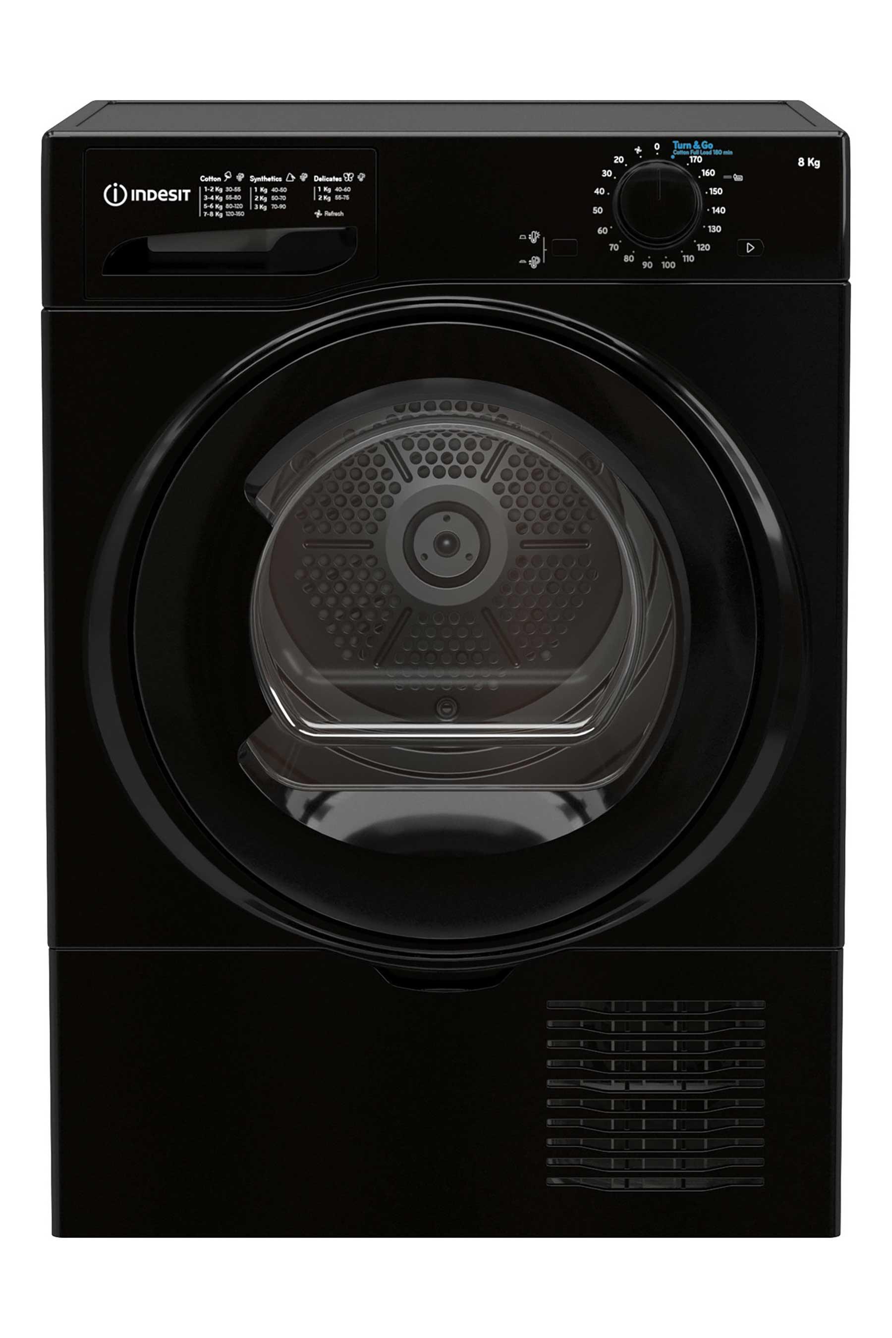 Indesit I2d81suk 8Kg Load Condenser Tumble Dryer - Silver | Indesit | US