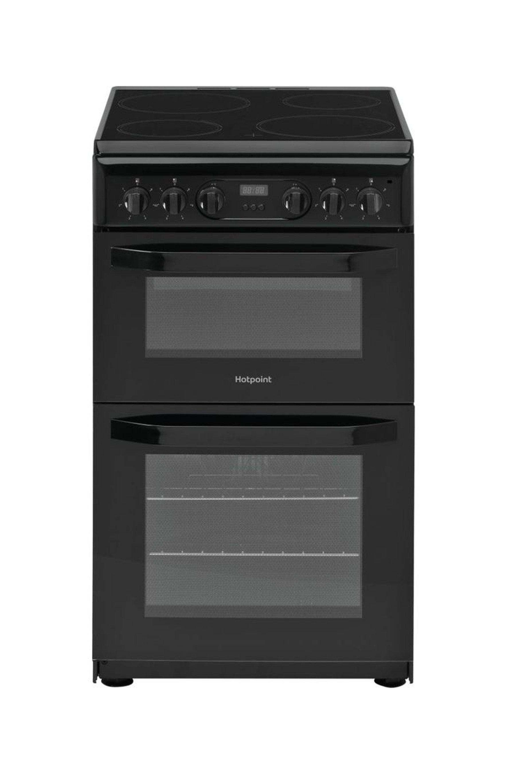 hotpoint hue61k s electric ceramic cooker black bl | Hotpoint hue61k s ...