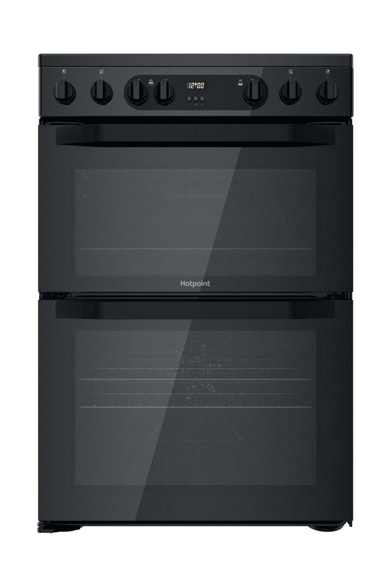 hotpoint hue61k s electric ceramic cooker black bl | Hotpoint hue61k s ...