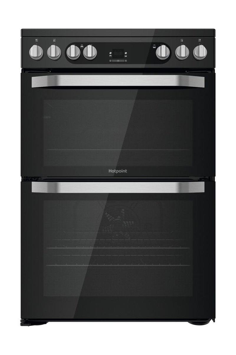 hotpoint hue61k s electric ceramic cooker black bl | Hotpoint hue61k s ...