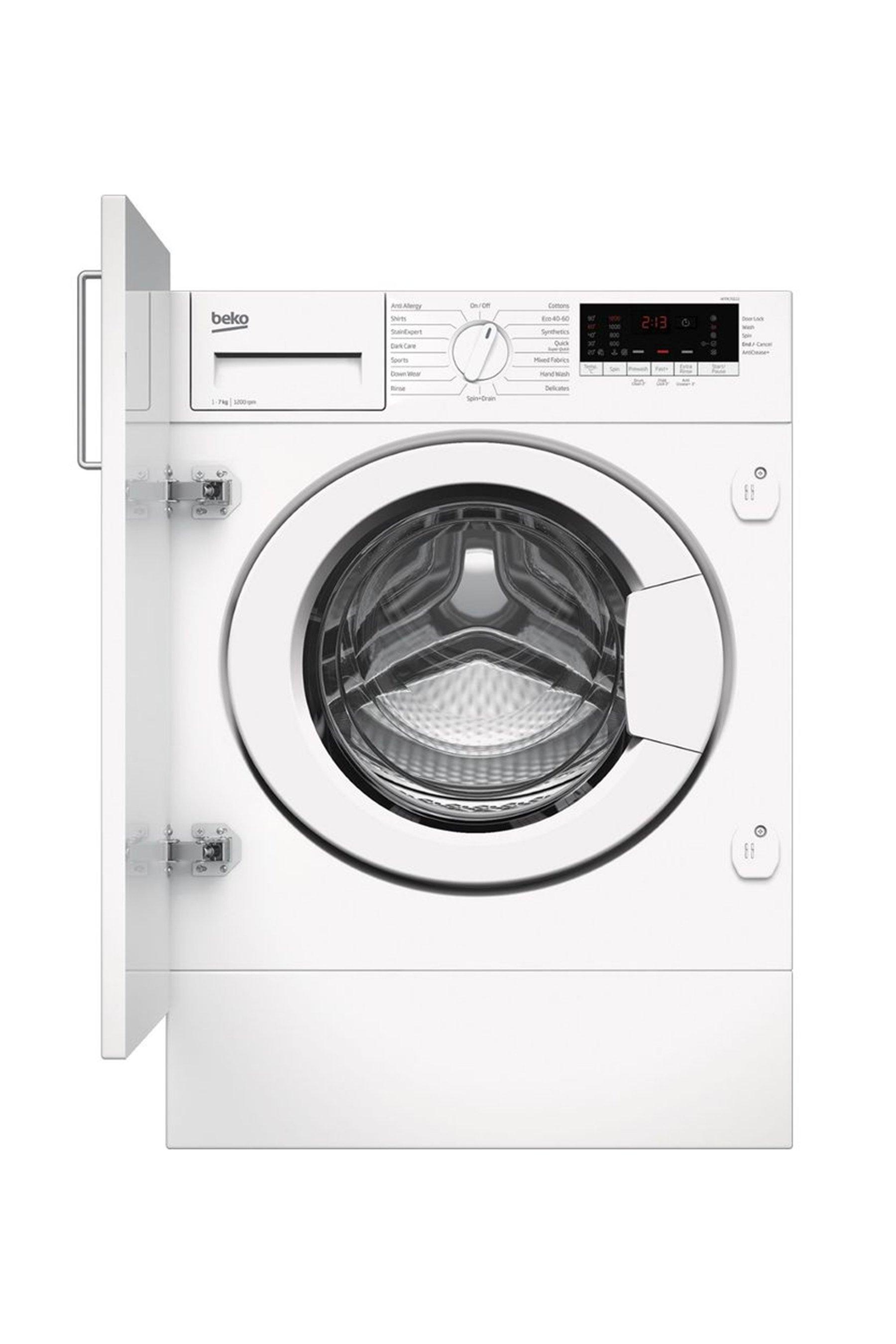 beko wtik86151f integrated 8 kg 1600 spin washing | Beko wtik86151f ...