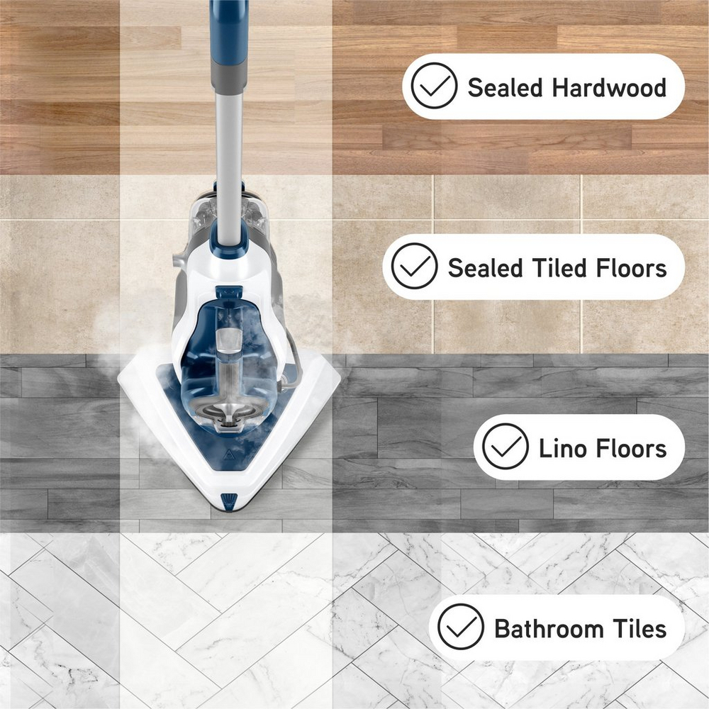 Vax CDST-SFXS Steam Fresh Home Steam Cleaner - White & Navy Blue - Vax ...