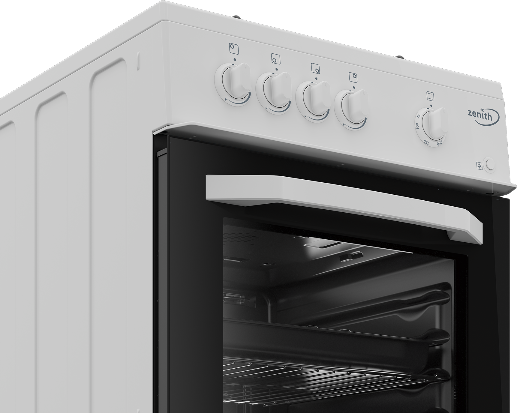 Zenith ZE501W 50cm Single Oven Gas Cooker with Gas Hob - White - Zenith ...