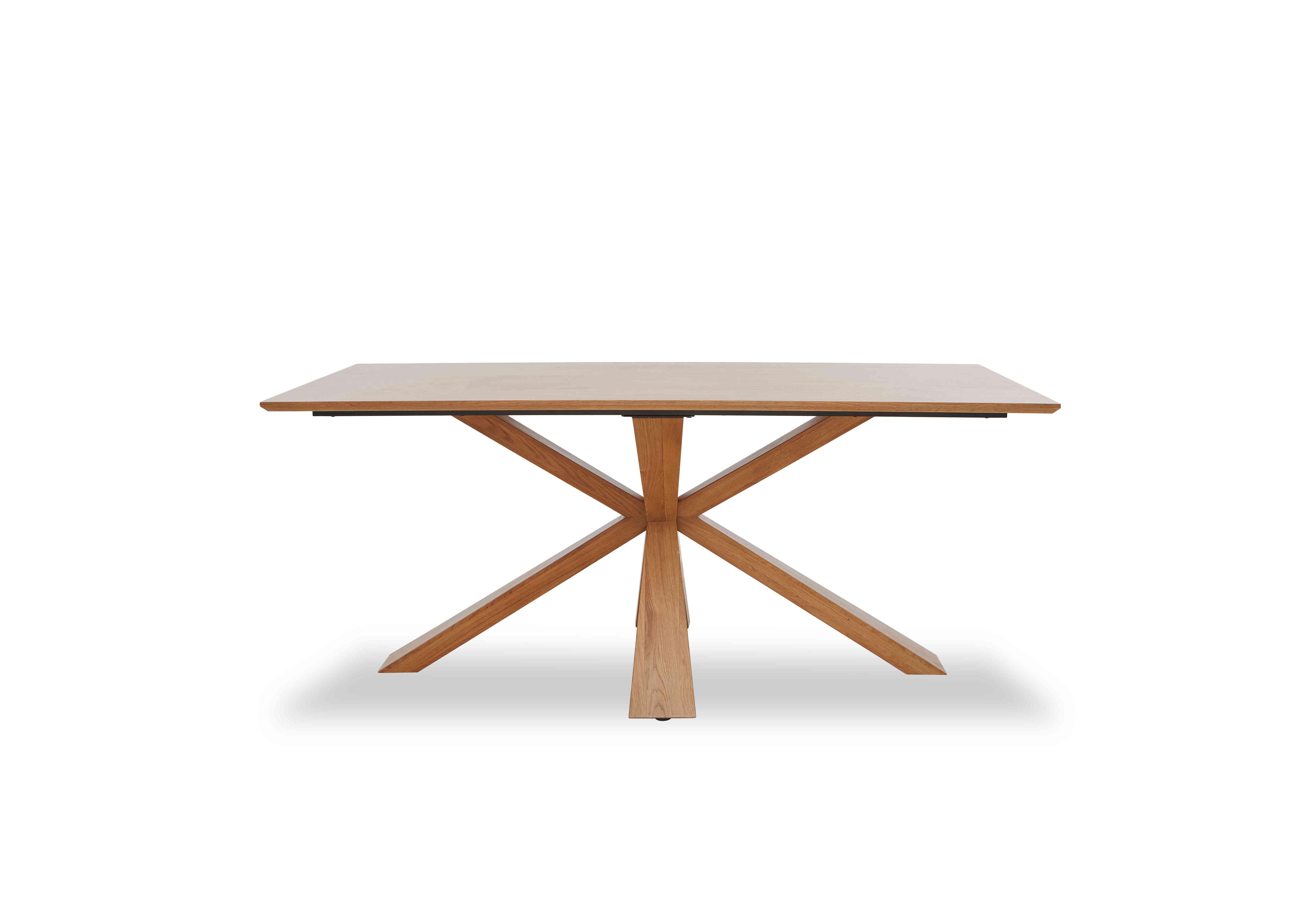 Hanoi Fixed Dining Table with Wooden Base - Furniture Village