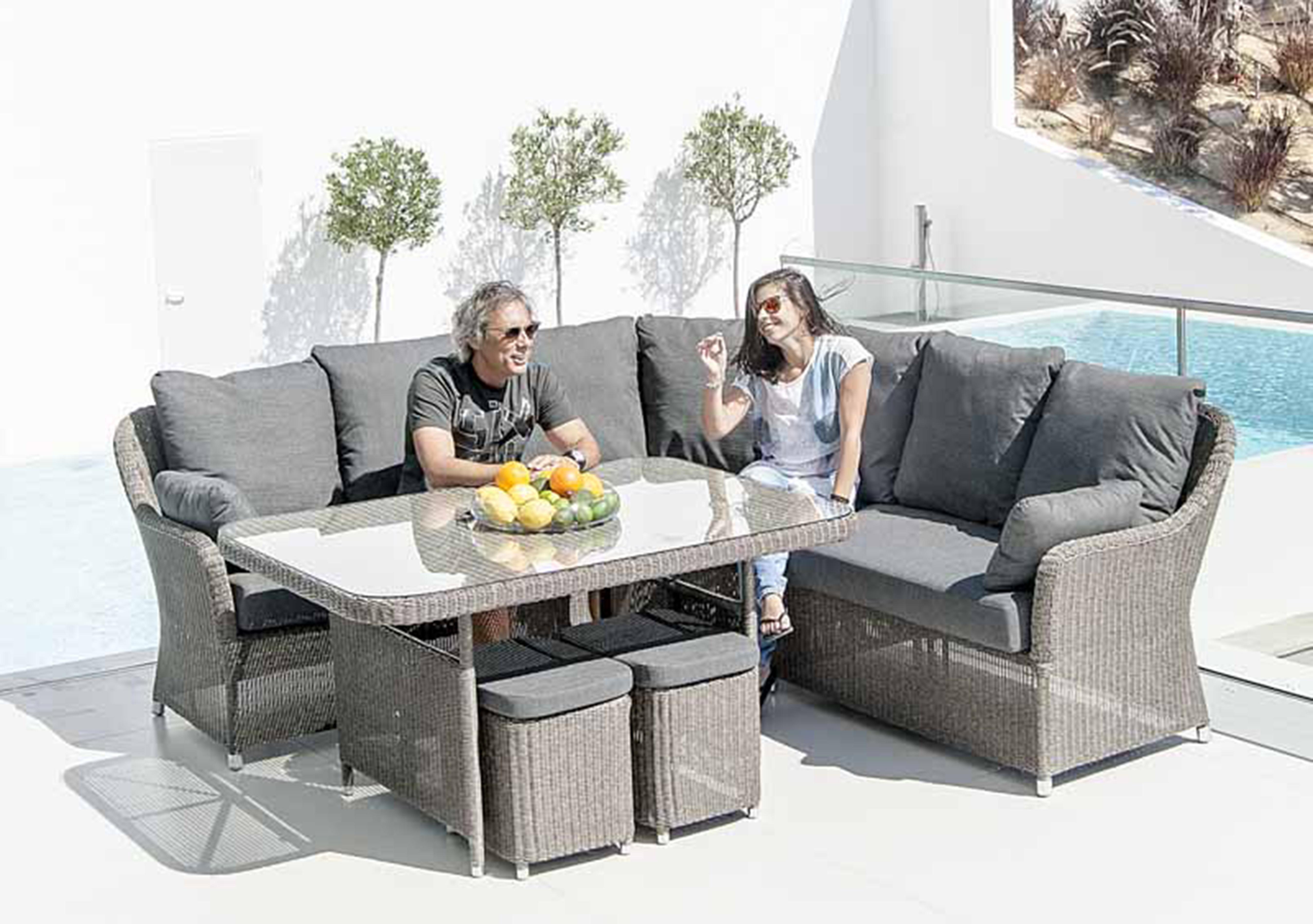 Monte Carlo Corner Dining Set - Alexander Rose - Furniture Village