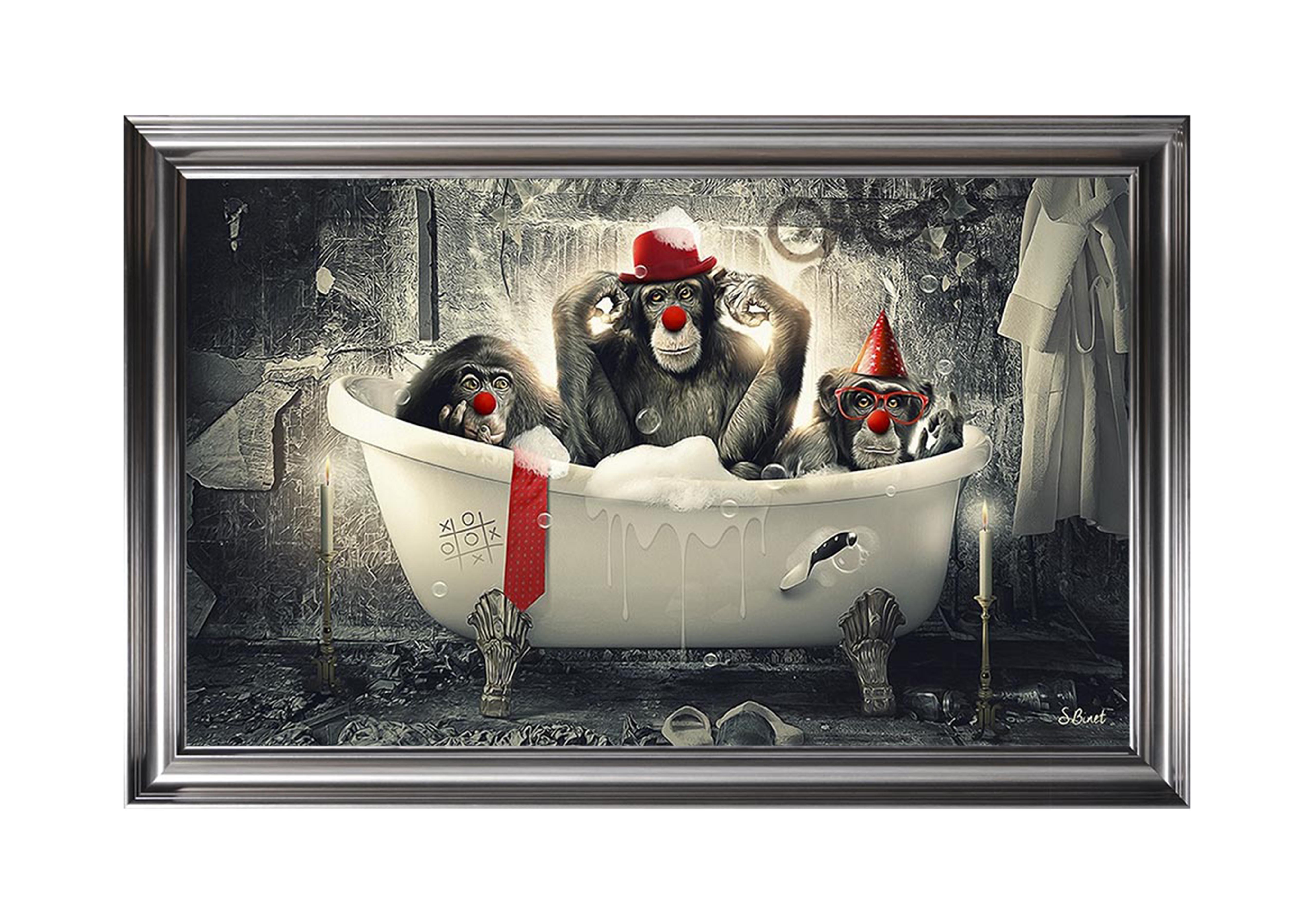 Monkey Wash Framed Art - Furniture Village