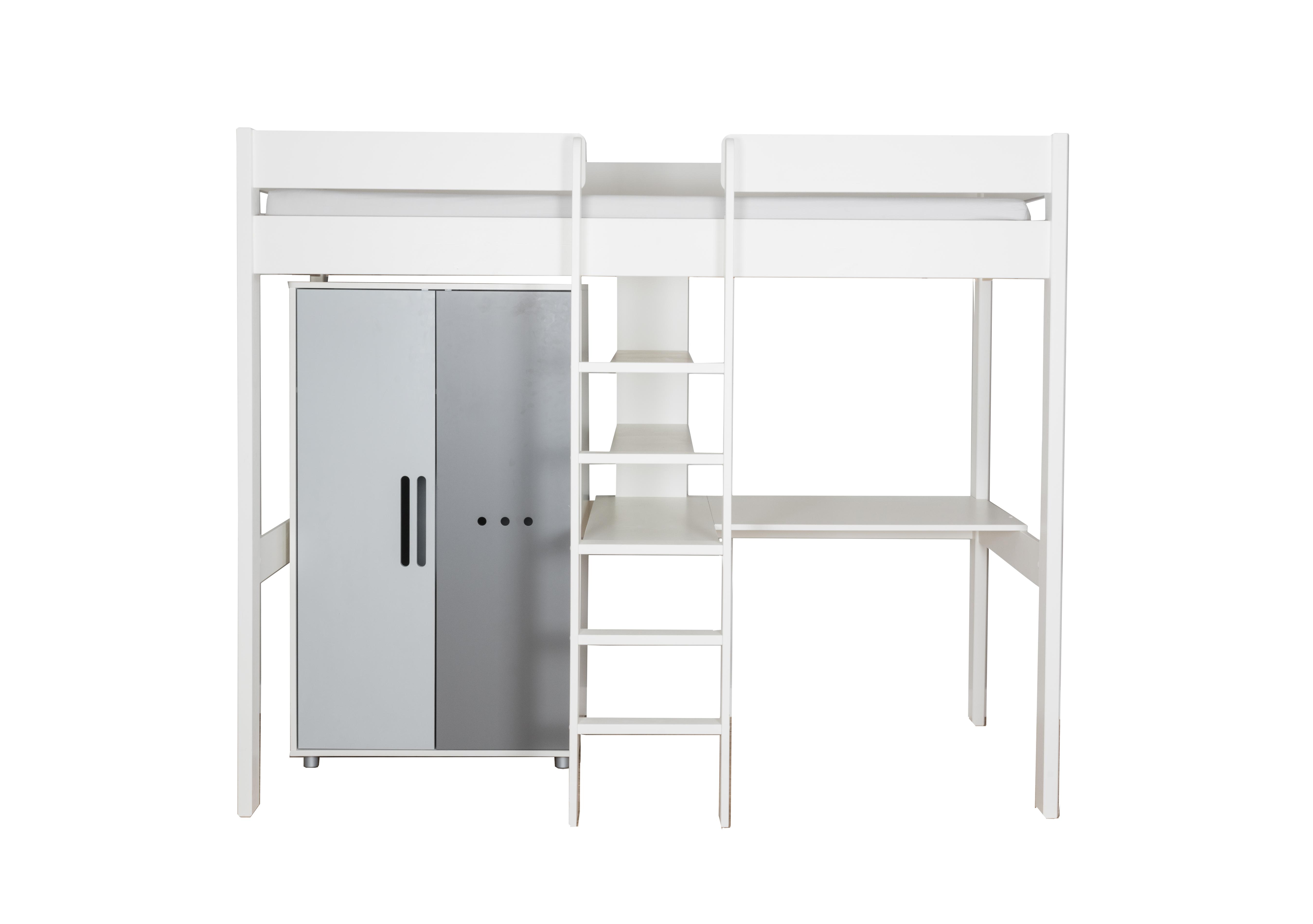 Nexus High-Sleeper with Desk and Low Wardrobe - Stompa - Furniture Village