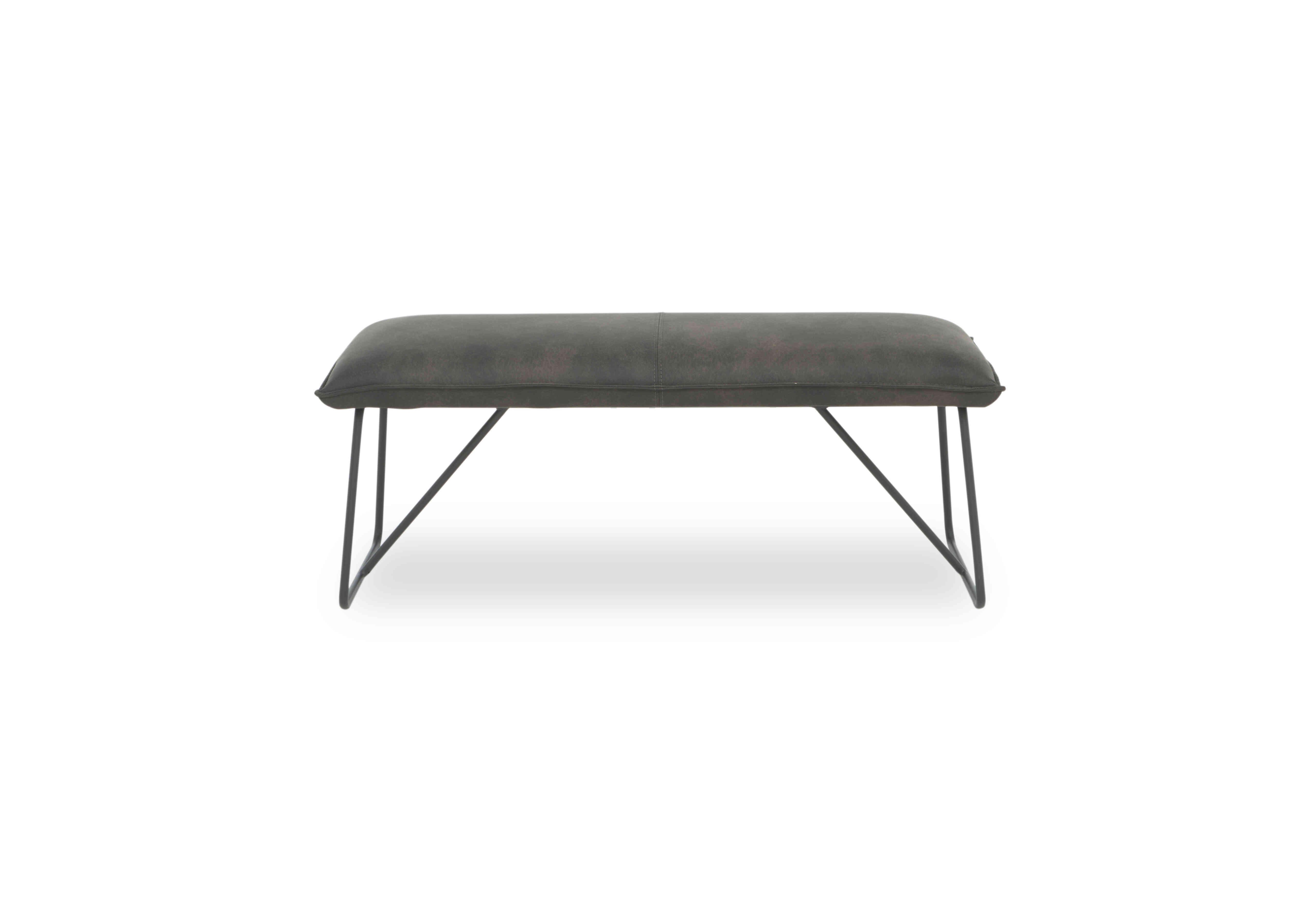 Ruben Faux Suede Small Standard Dining Bench - Furniture Village