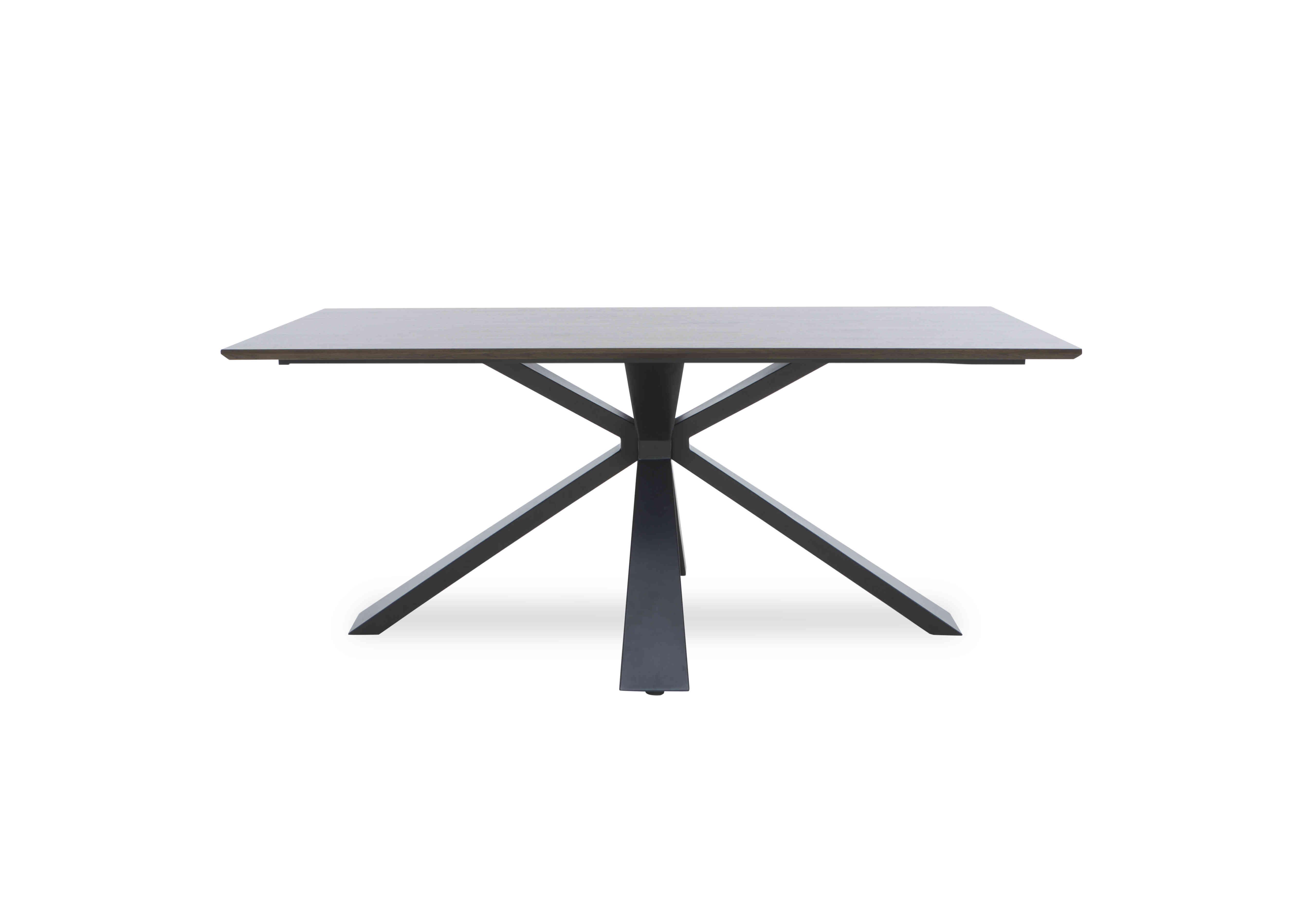 Saigon Fixed Dining Table with Metal Base - Furniture Village
