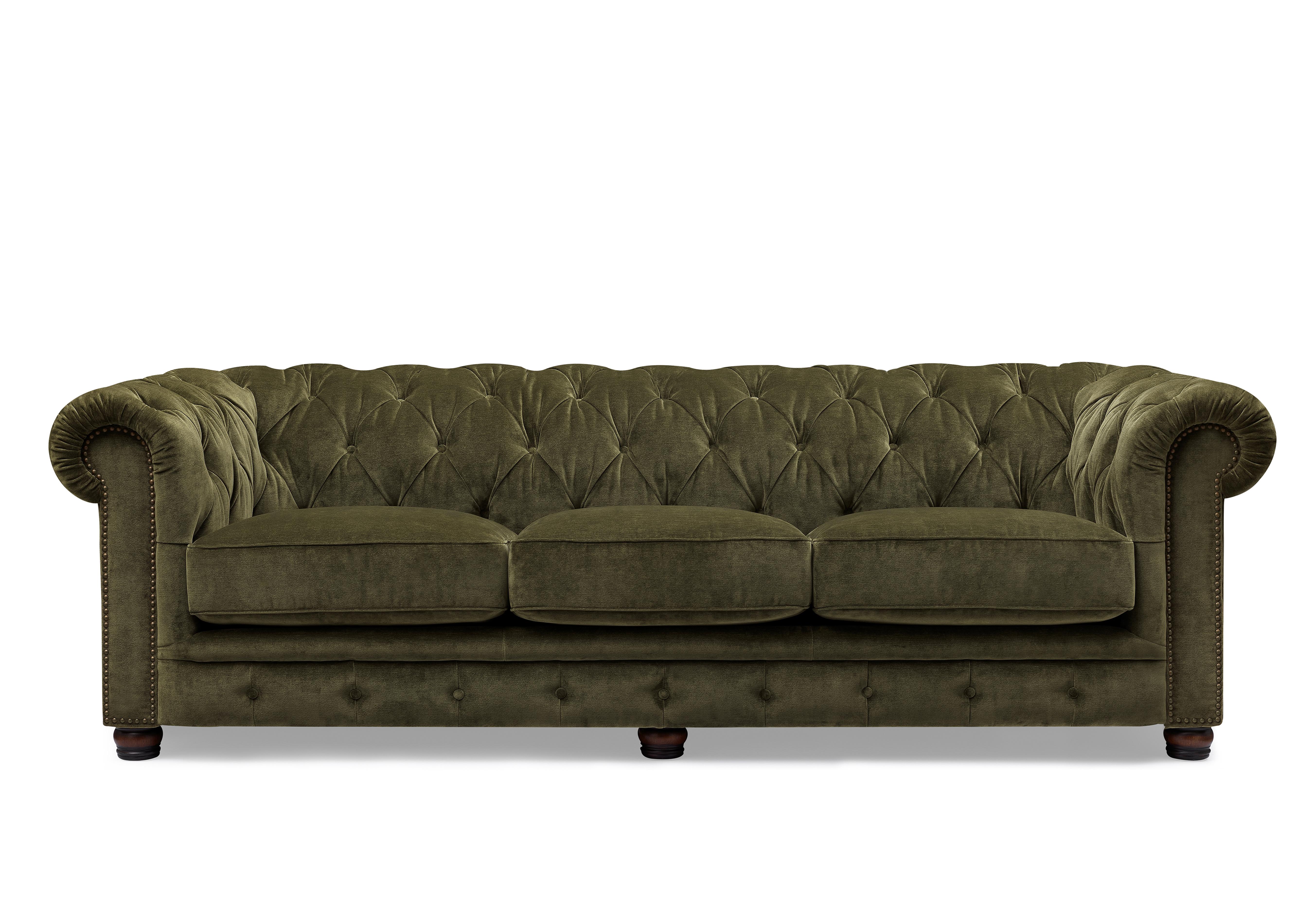 Shackleton 4 Seater Fabric Chesterfield Sofa with USB-C - At The Helm ...