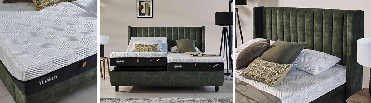 Arc Disc Bed Frame with Form Headboard - TEMPUR - Furniture Village