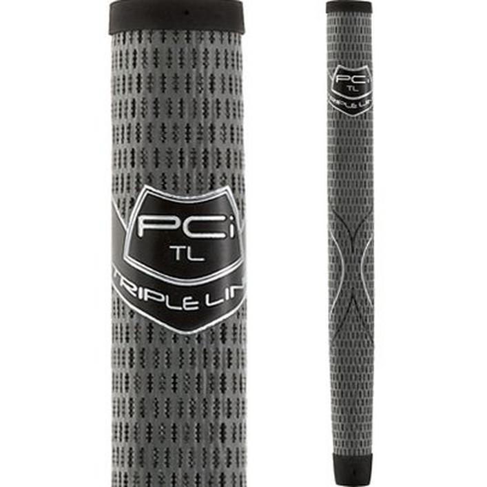 Triple Line Midsize Gray/Black Pistol Putter Grip (+1/32 Inch) | Golf ...