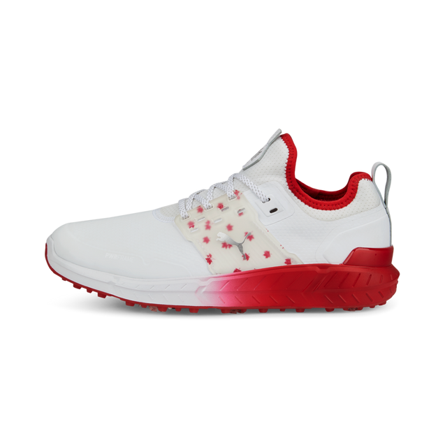 Men's Ignite Articulate Maple Spiked Golf Shoe - White/Red | PUMA ...