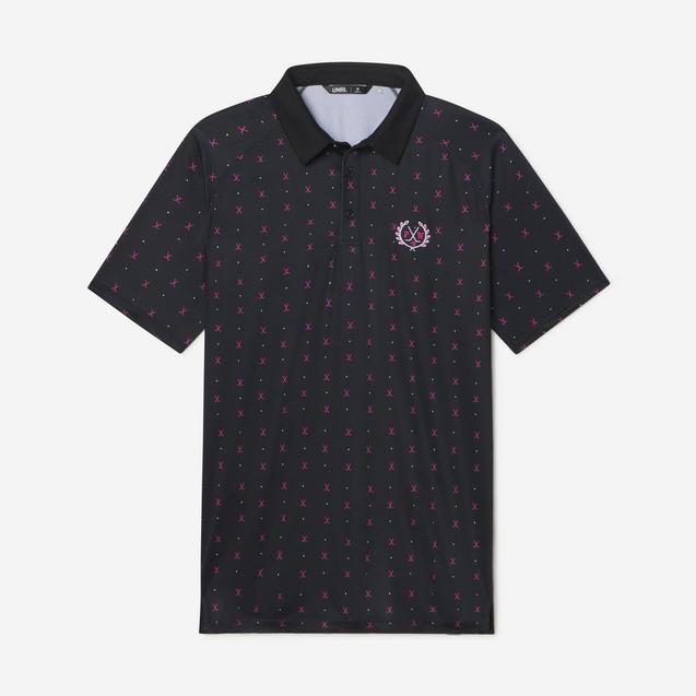 Men's Pink Whitney Crest Short Sleeve Polo | BARSTOOL | Shirts & Polos ...